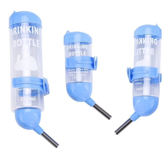 3 Pcs Hamster Drinking Water Bottle Plastic Water Bottle Stainless ...