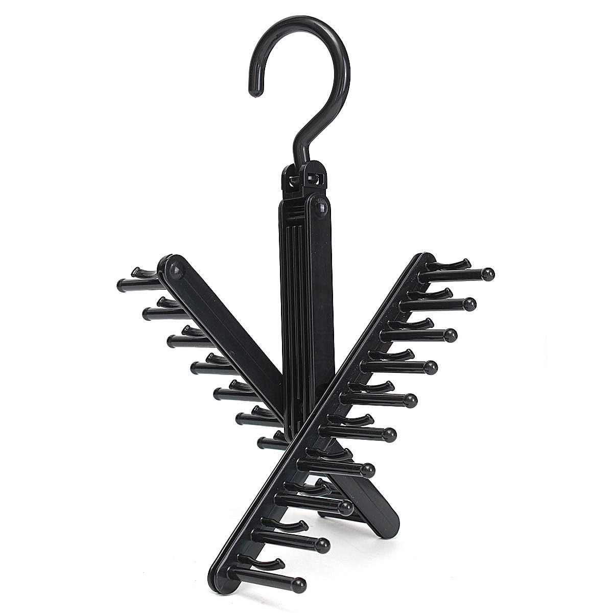 3 Pcs Hanging Rack for Rotating Hanger Hook 29.00X13.00X1.00CM Black ...