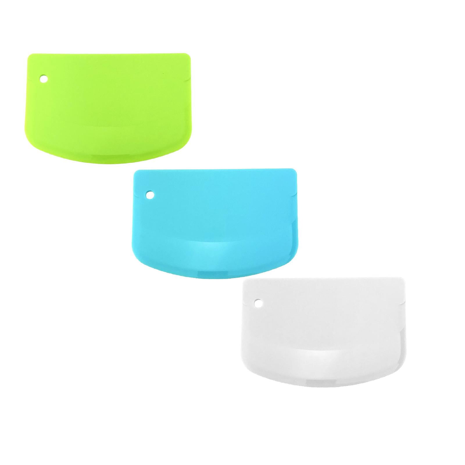 3 Pcs Hard Bench Scraper, Dough Scraper, Dough Cutter with Versatile ...