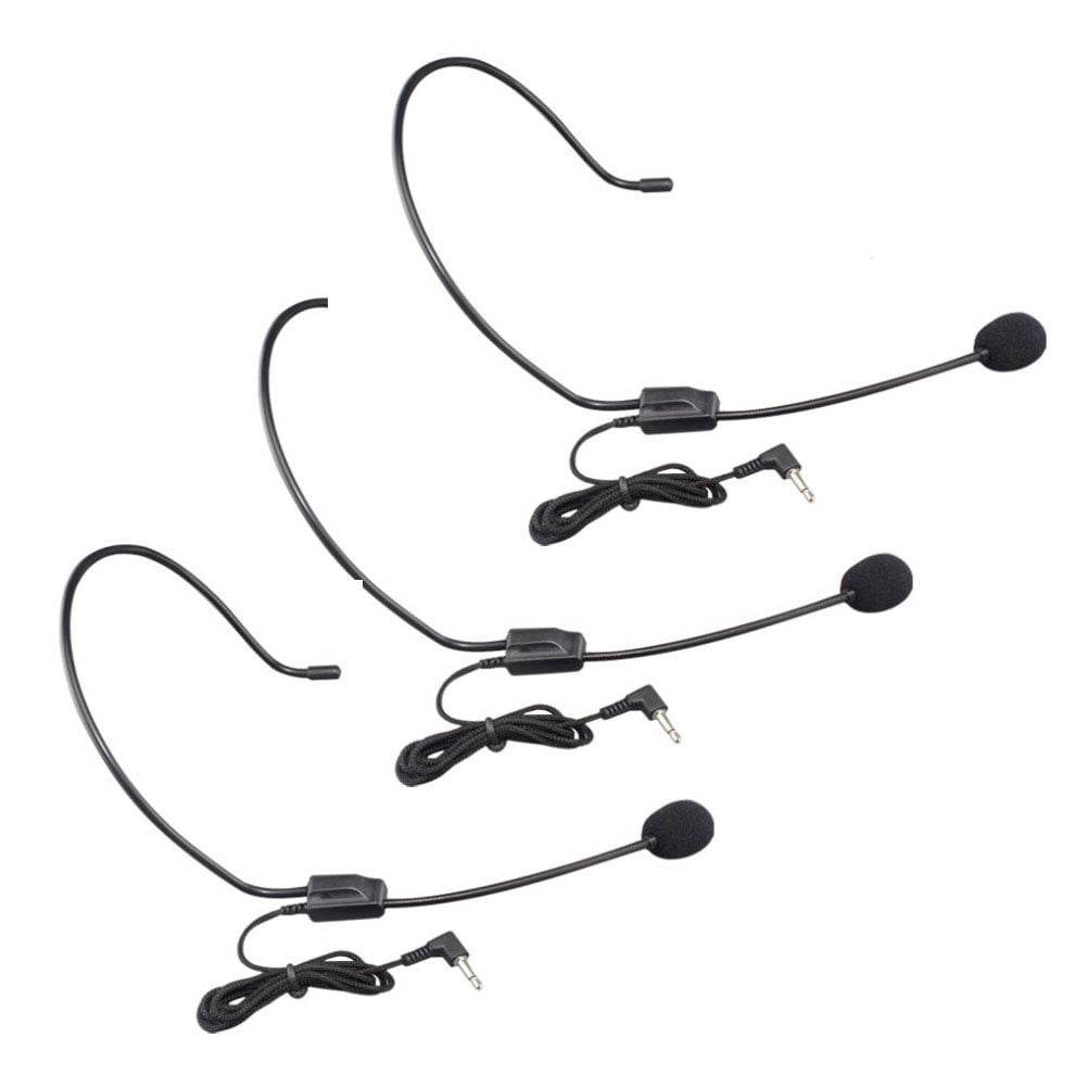 3 Pcs Head Mounted Microphone Supermarket Simple Design - Walmart.com