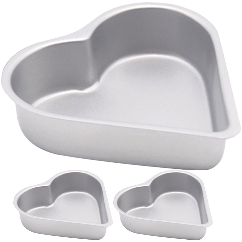 3 Pcs Heart Pudding Mold Stencils for Kids Bagel Molds Pasties Flan ...