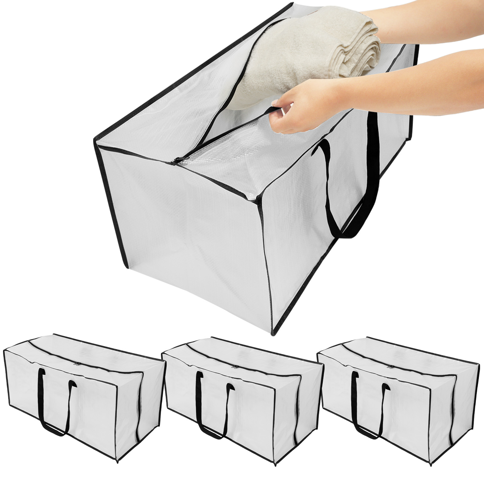 3 Pcs Heavy Duty Moving Bags Large Capacity Moving Bags Heavy Duty ...