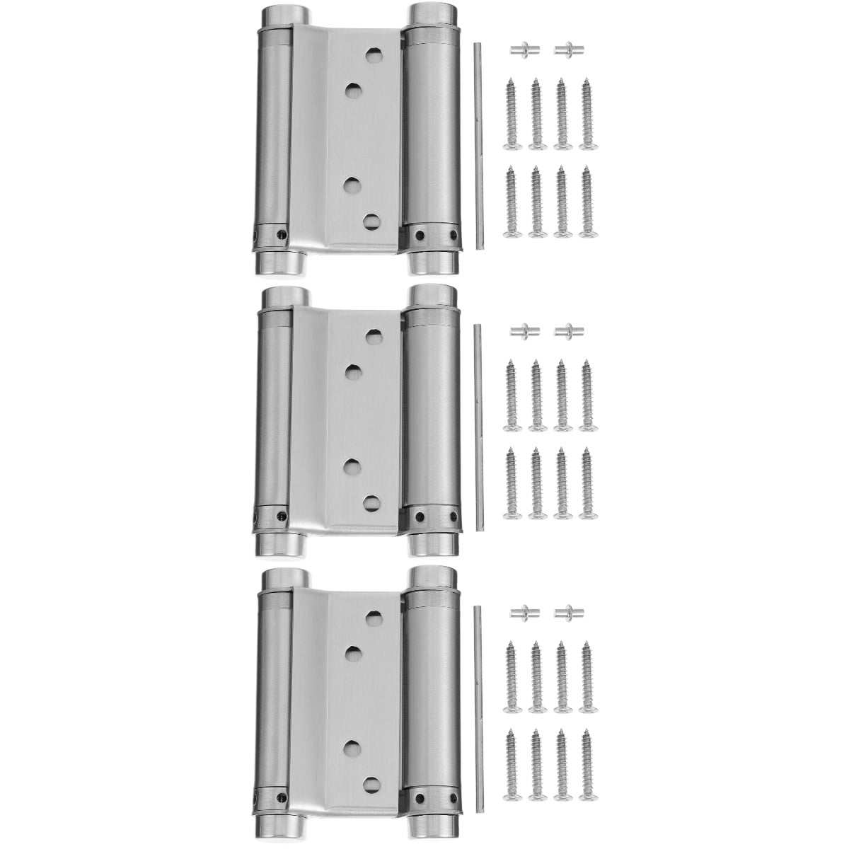 3 Pcs Hinges Kitchen Cabinet Two-way for Glass Doors Spring - Walmart.com
