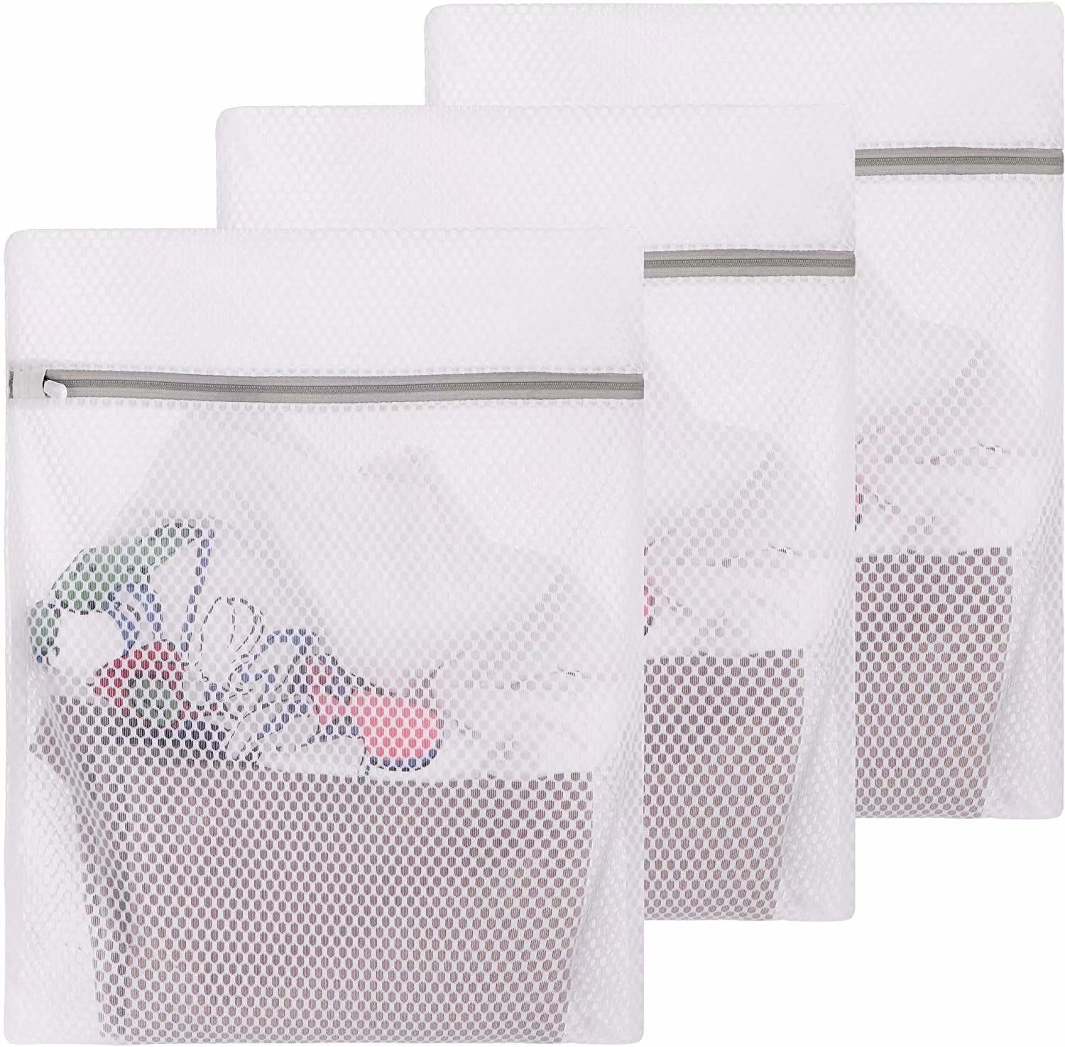 3 Pack XL Honeycomb Mesh Laundry Bags, 20*24 Inch, Suitable for ...