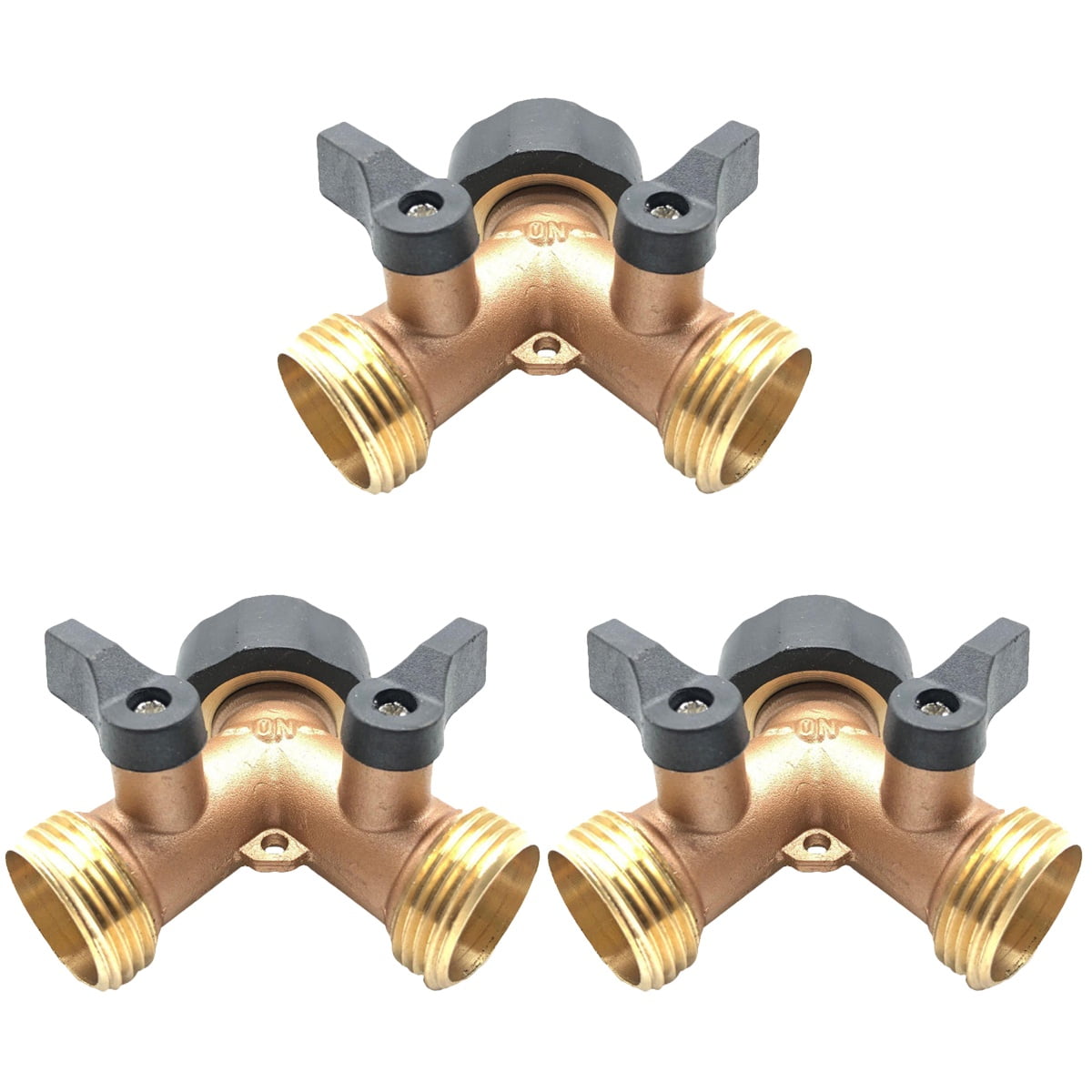 3 Pcs Hose Connectors Valve Water Irrigation Pipe Tap - Walmart.com