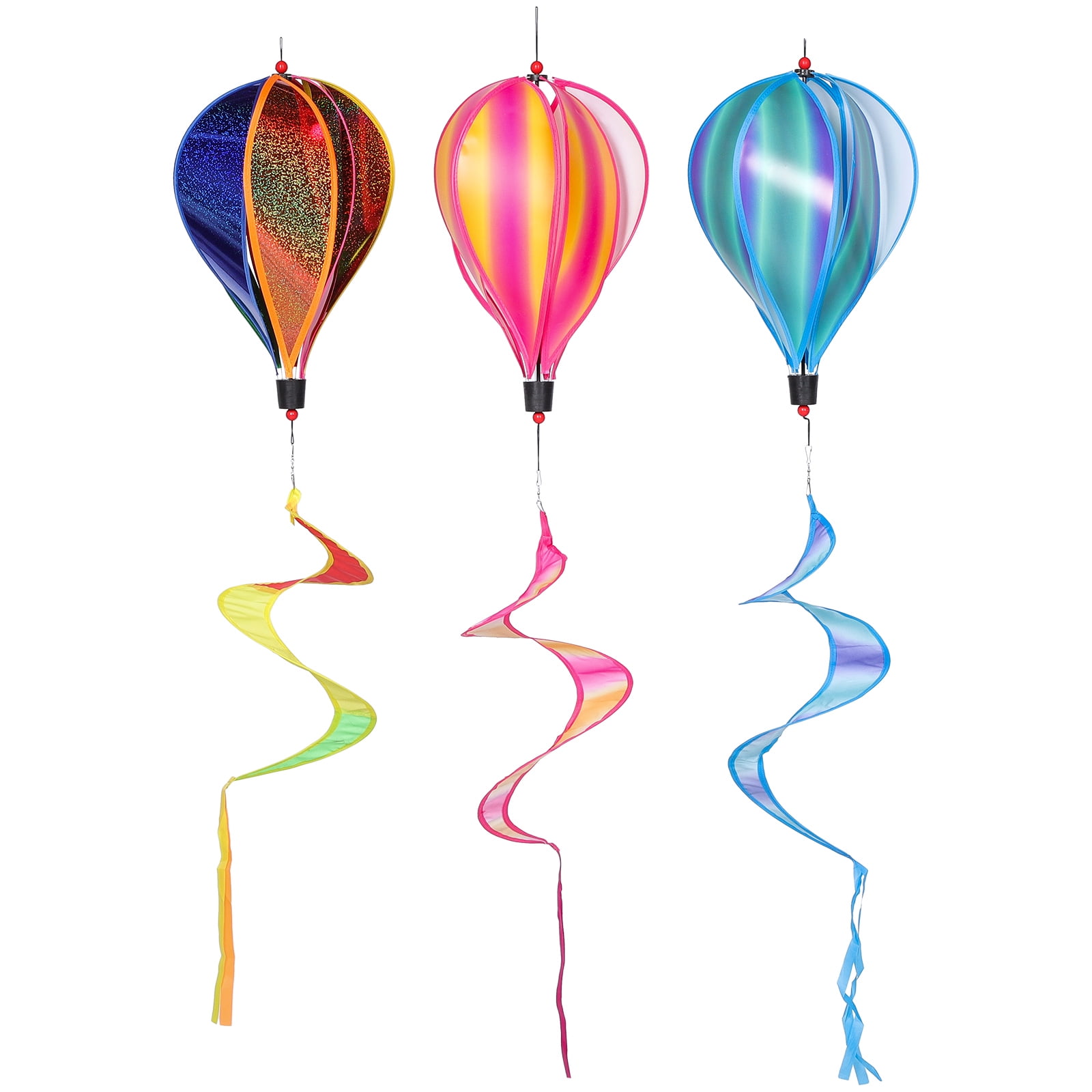 3 Pcs Hot Air Balloon Charm Cloth Wind Spinners Child Toys Kids+toys ...