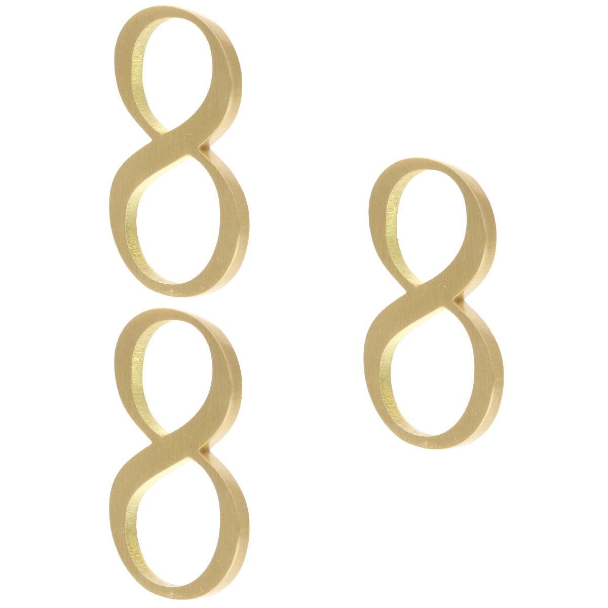 3 Pcs House Numbers Black Copper Plate Hallway Address Plaque Office ...