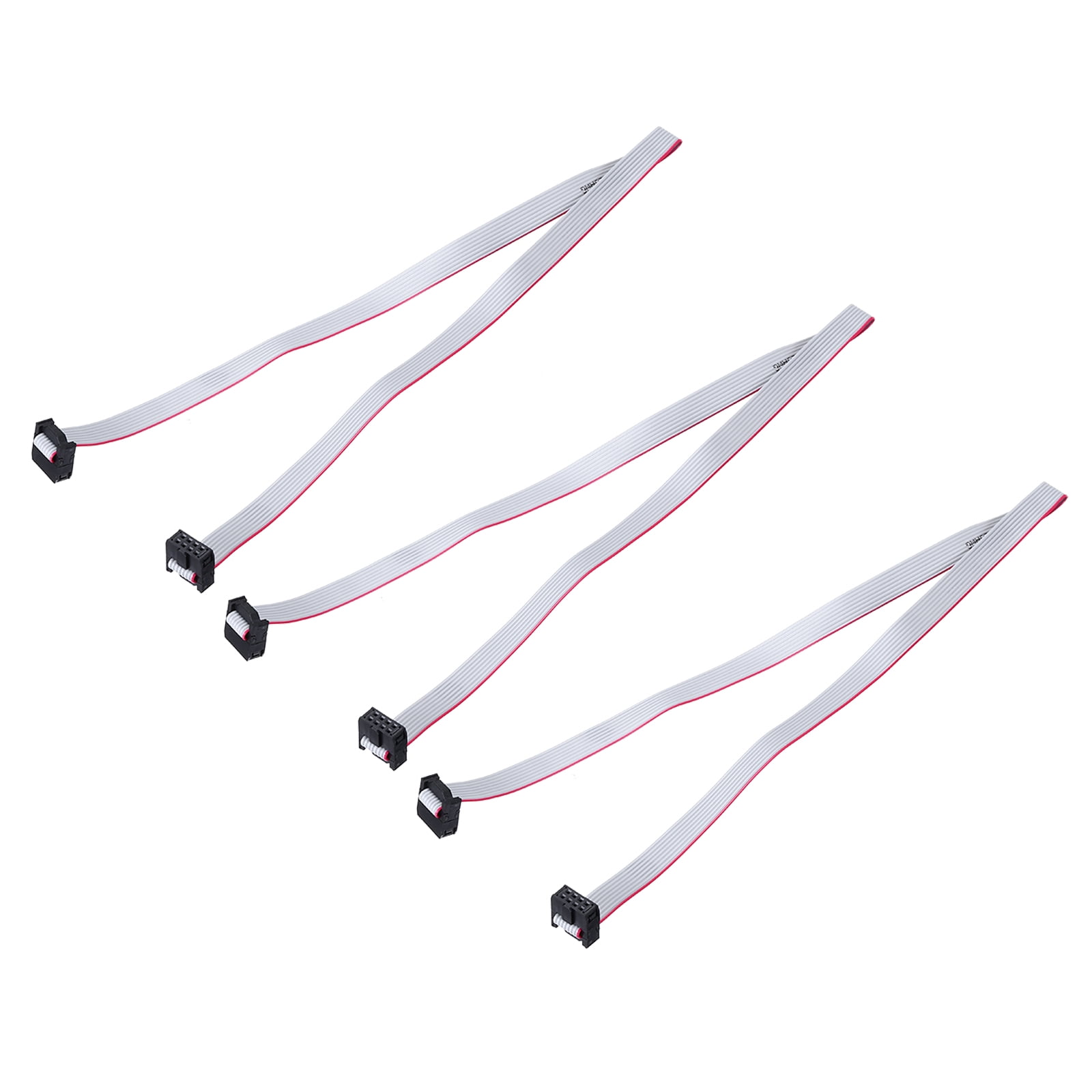 3 Pcs IDC Flat Ribbon Cable, 2.54mm Pitch 10mm Width 50cm Long 8 Pin FC ...