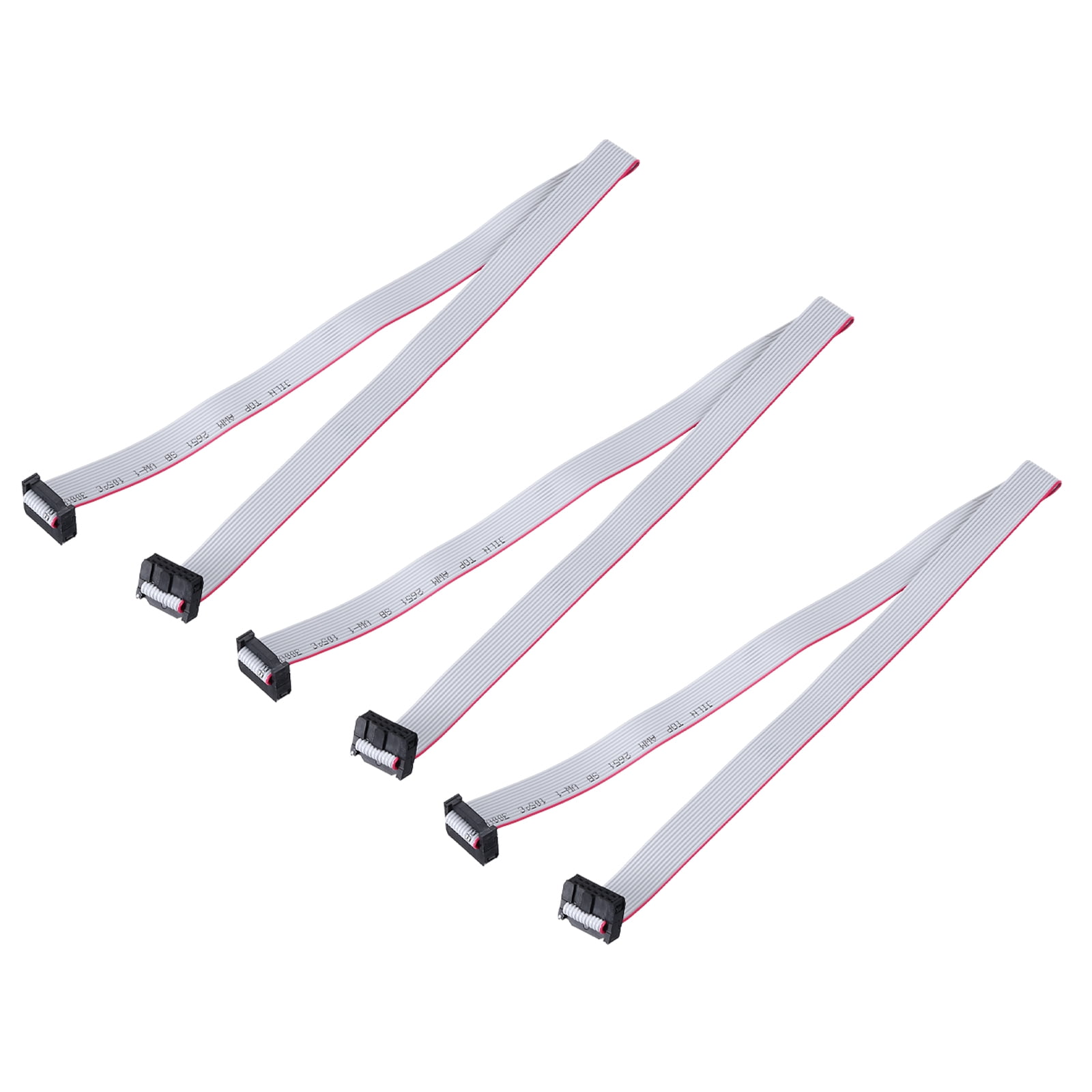 3 Pcs IDC Flat Ribbon Cable, 2.54mm Pitch 15mm Width 50cm Long 12 Pin ...