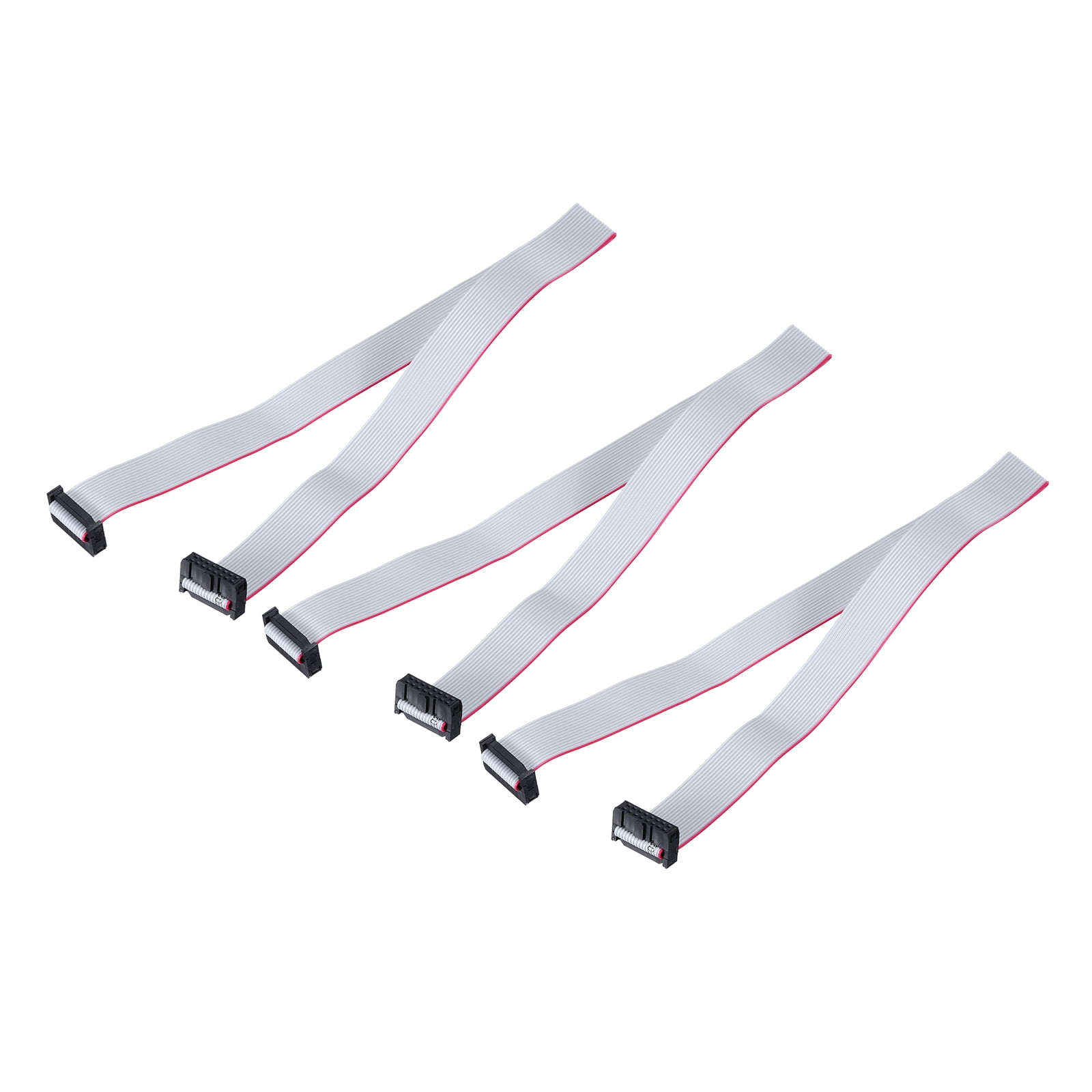 3 Pcs IDC Flat Ribbon Cable, 2.54mm Pitch 20mm Width 50cm Long 16 Pin ...