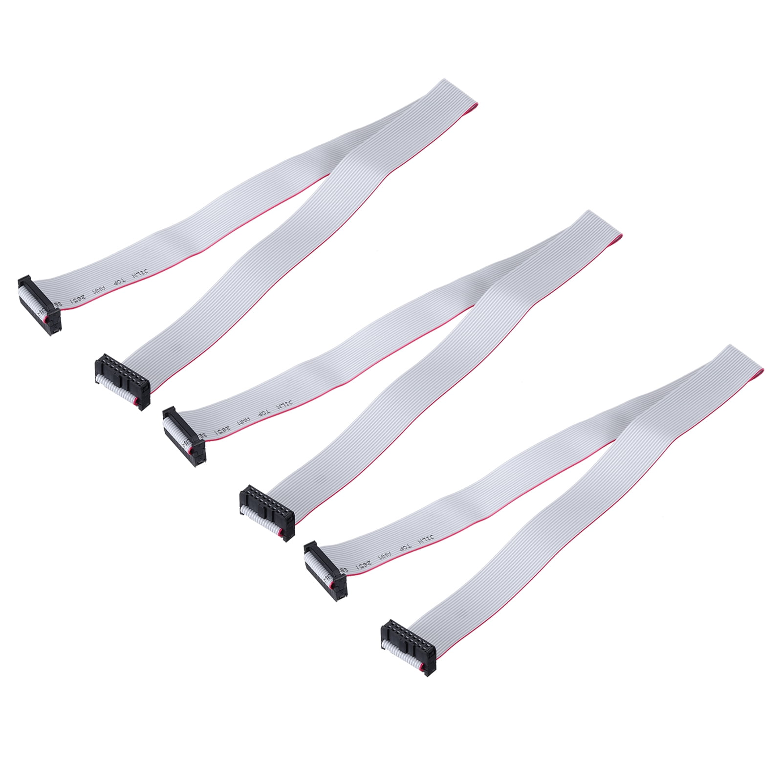 3 Pcs IDC Flat Ribbon Cable, 2.54mm Pitch 22mm Width 50cm Long 18 Pin ...