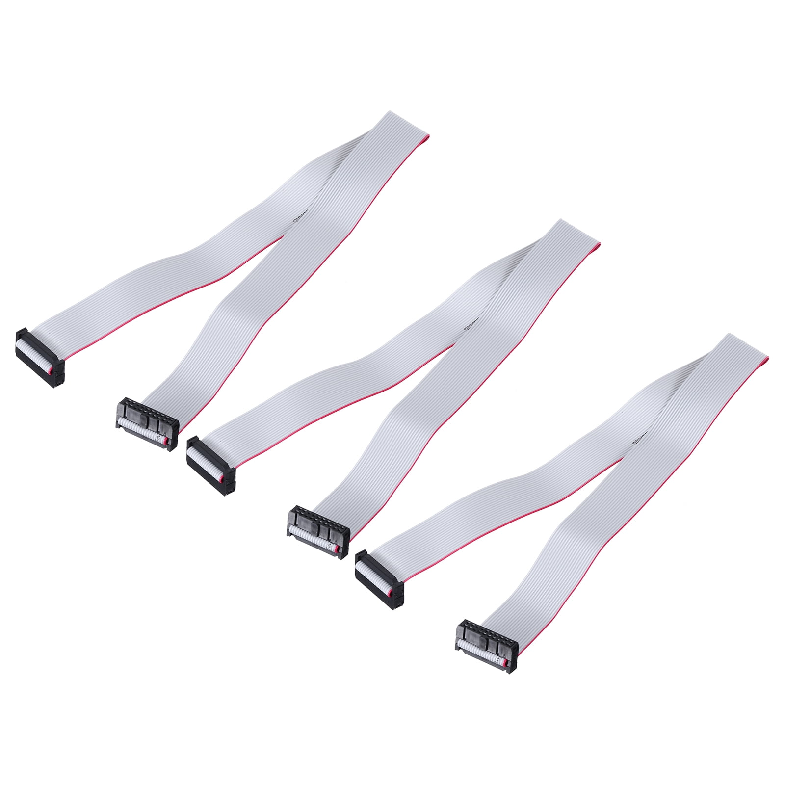 3 Pcs IDC Flat Ribbon Cable, 2.54mm Pitch 25mm Width 50cm Long 20 Pin ...