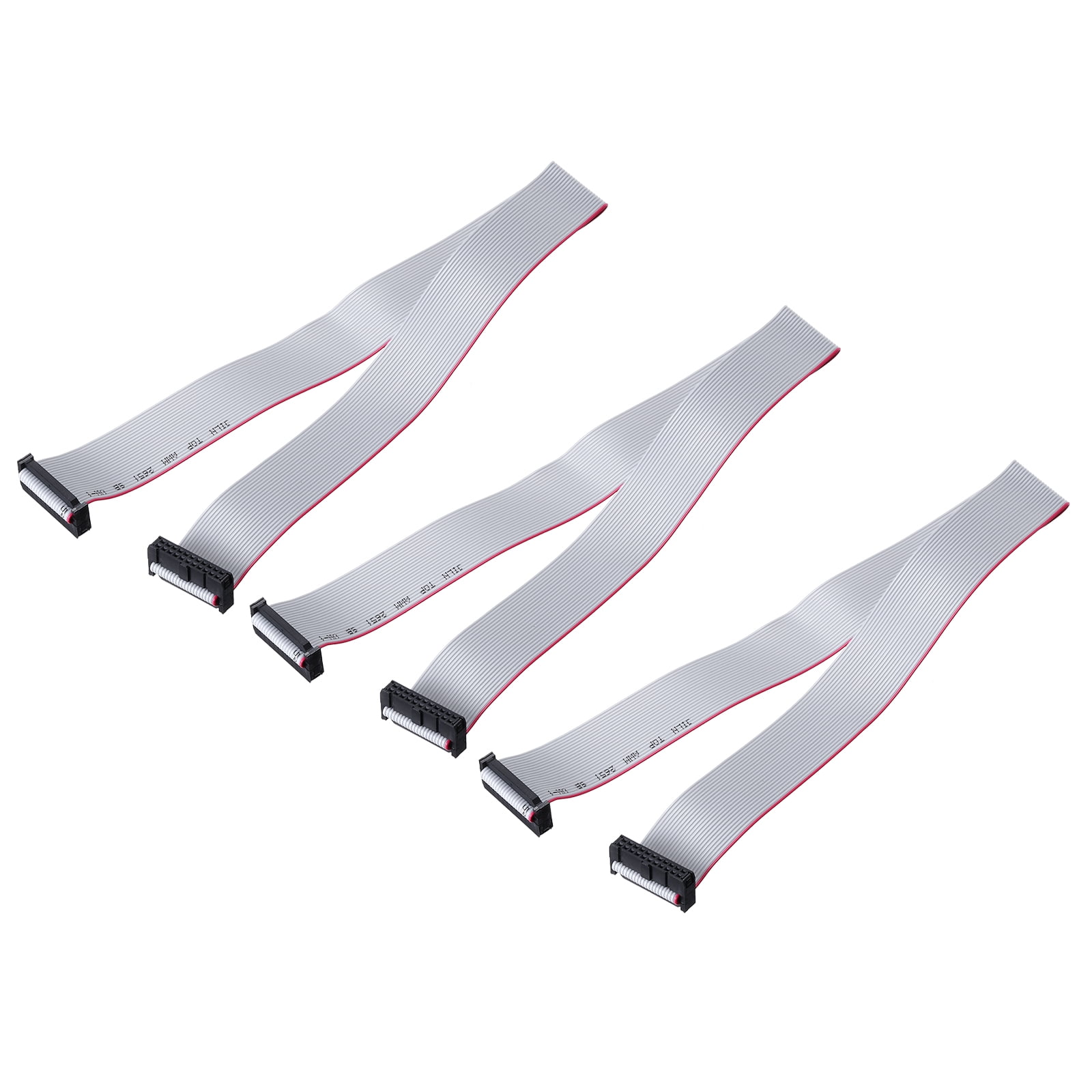 3 Pcs IDC Flat Ribbon Cable, 2.54mm Pitch 28mm Width 50cm Long 22 Pin ...