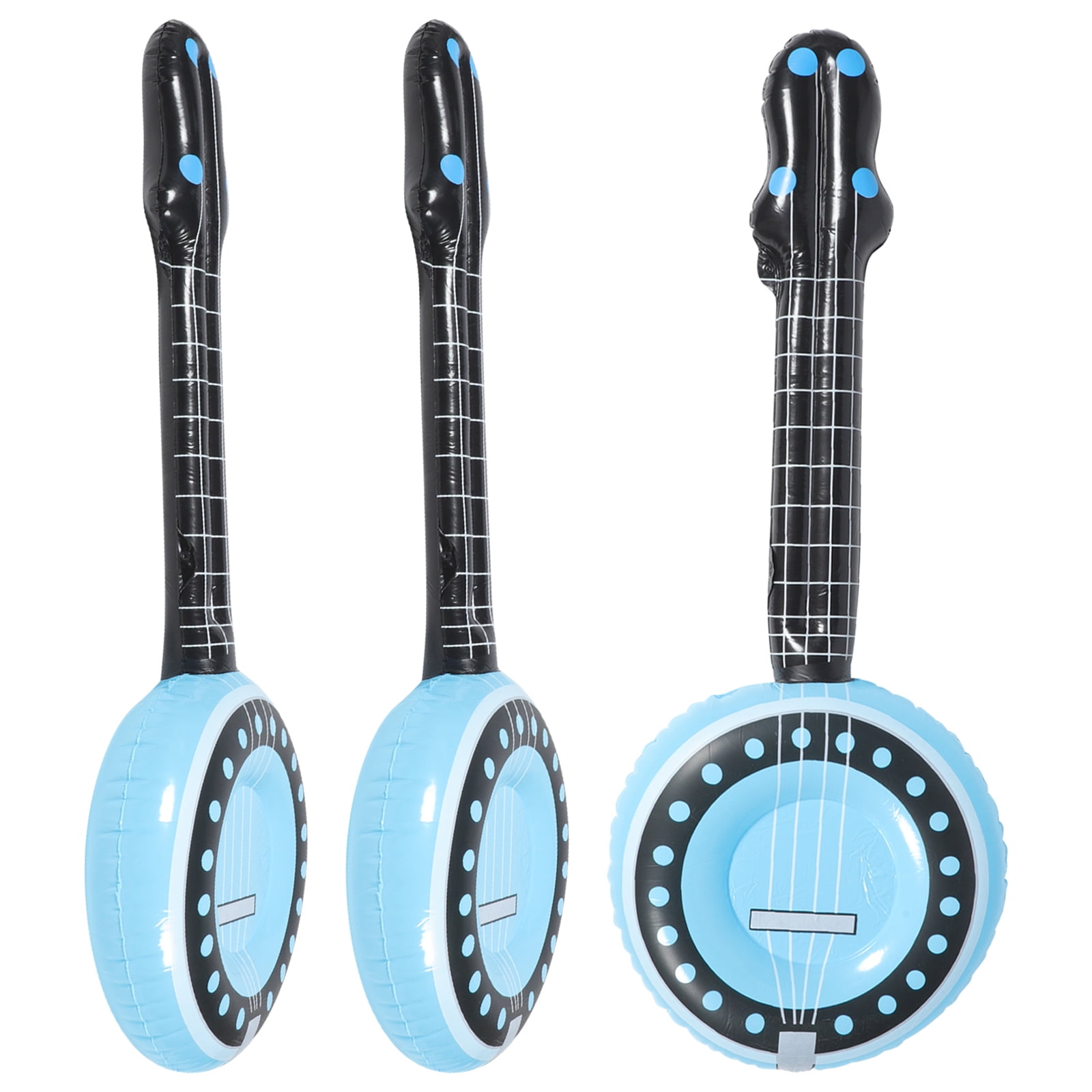 3 Pcs Inflatable Musical Instrument Blow up Banjo 90s Prop 80s Toy Kids ...