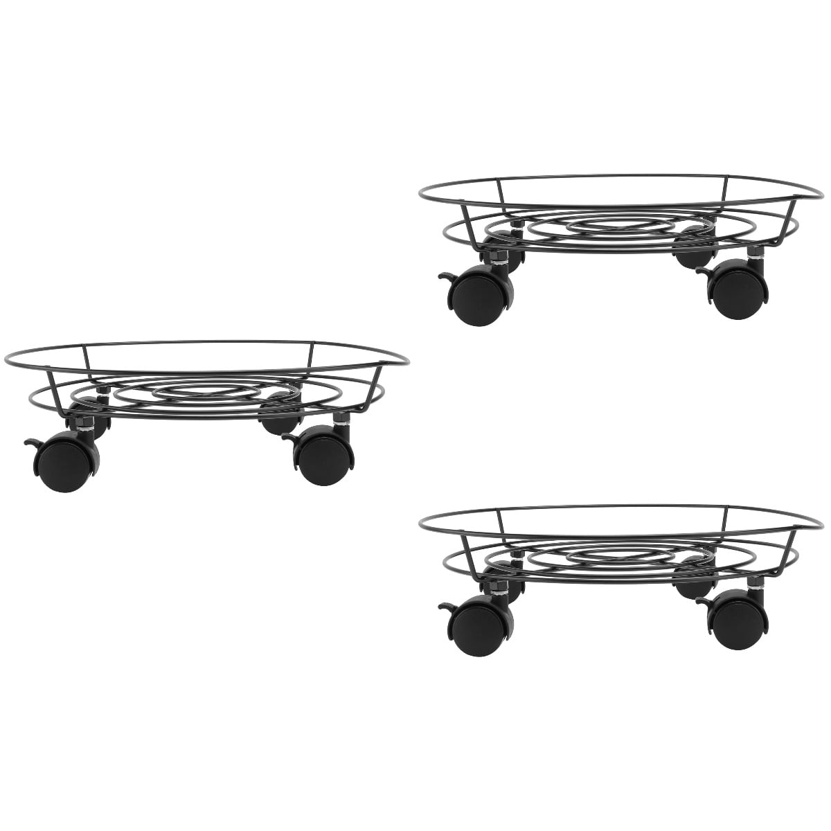 3 Pcs Iron Caster Gas Tank Basin Large Potted Tree Mover - Walmart.com