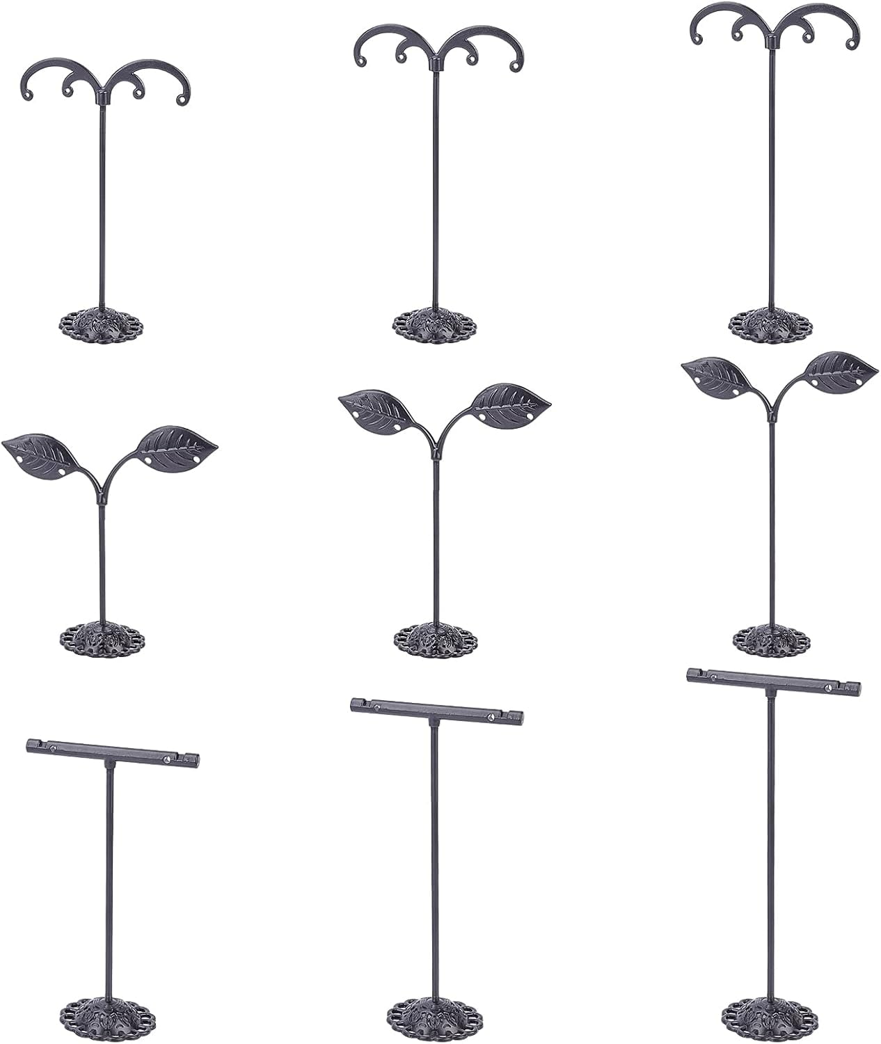 3 Pcs Iron Earring Displays Sets Jewelry Display Rack Jewelry Tree ...