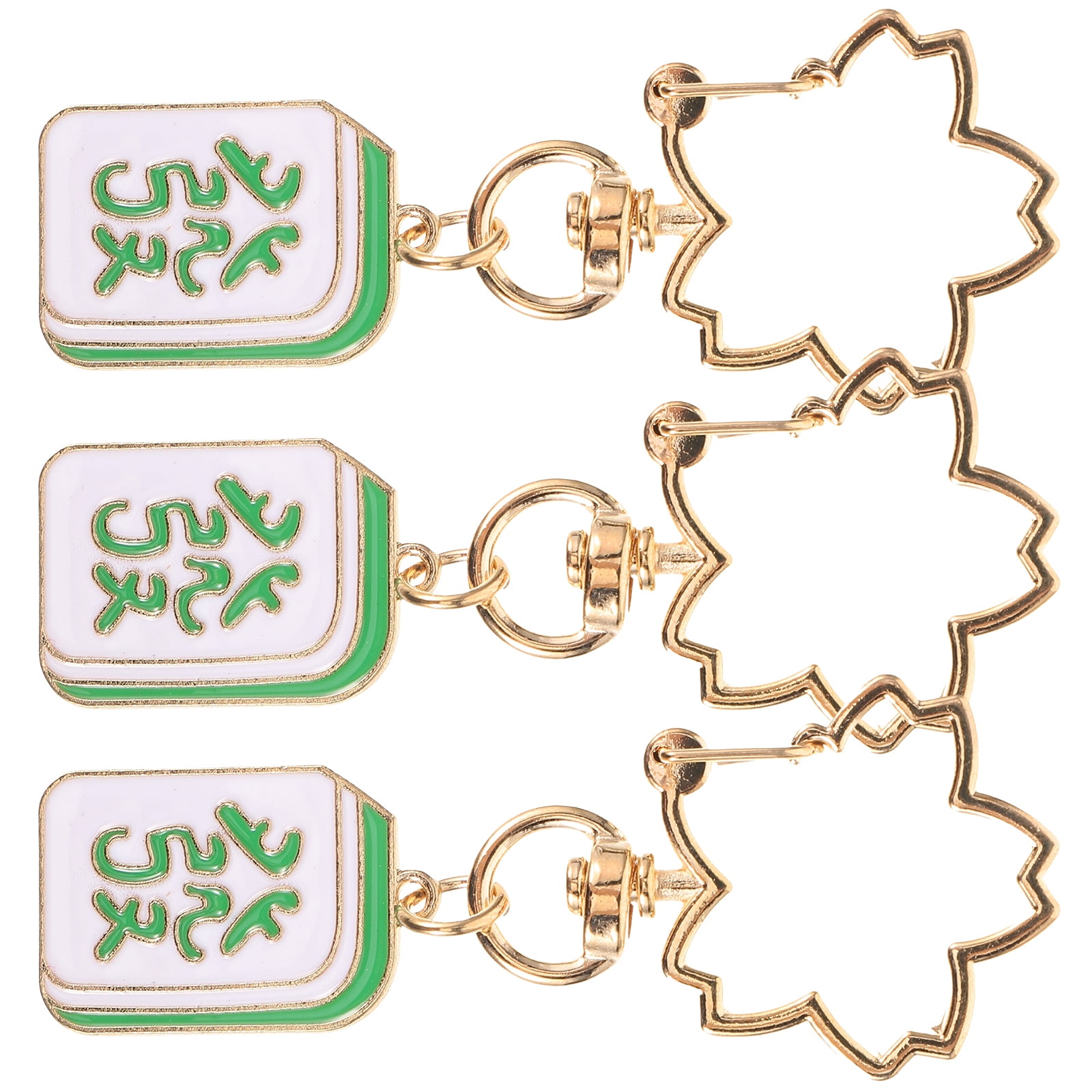 3 Pcs Key Chains for Men Accessories Mahjong Keychain Purse Decoration ...