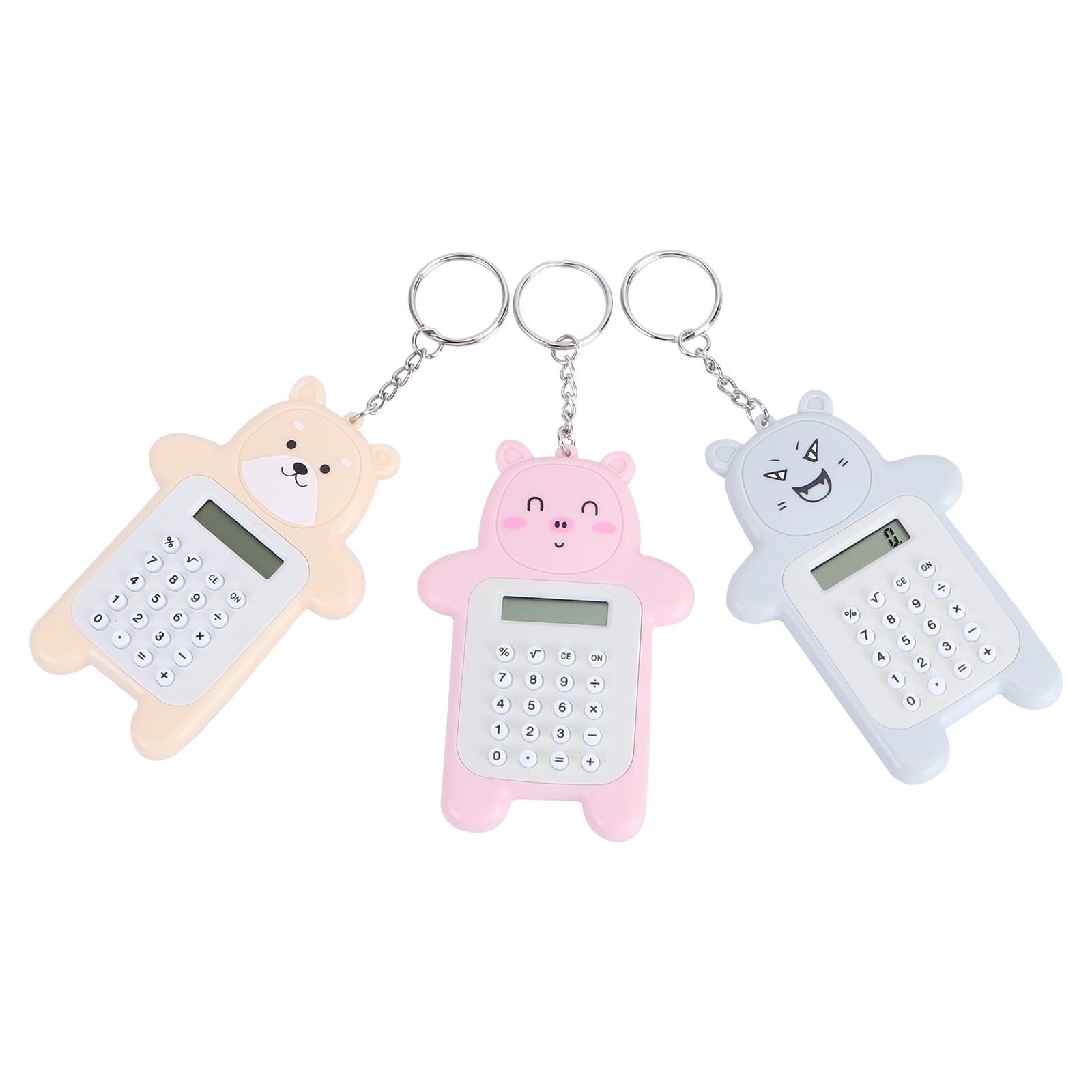 3 Pcs Keychain Calculator Electronic Arithmetic Korean Style - Walmart.com