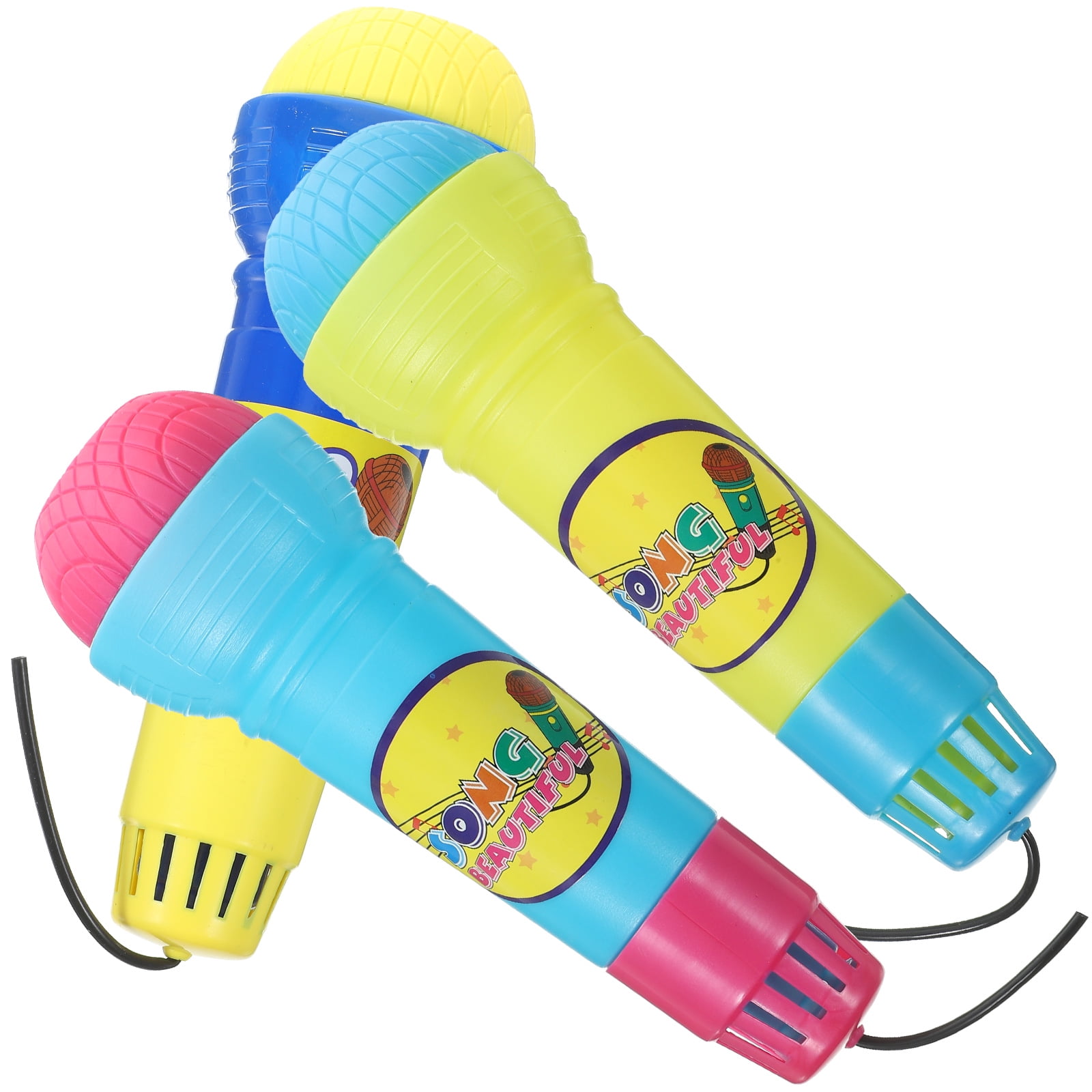 3 Pcs Kids Educational Toys Microphone Pretend Play Realistic Toddler ...
