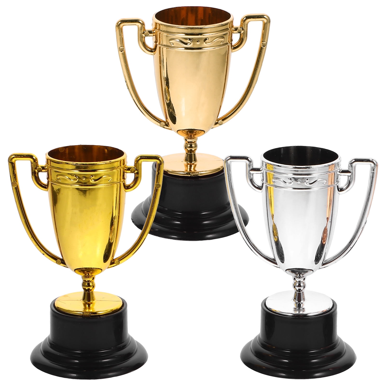 3 Pcs Kids Toy Trophies Competition Award Football Toys Soccer Medals ...