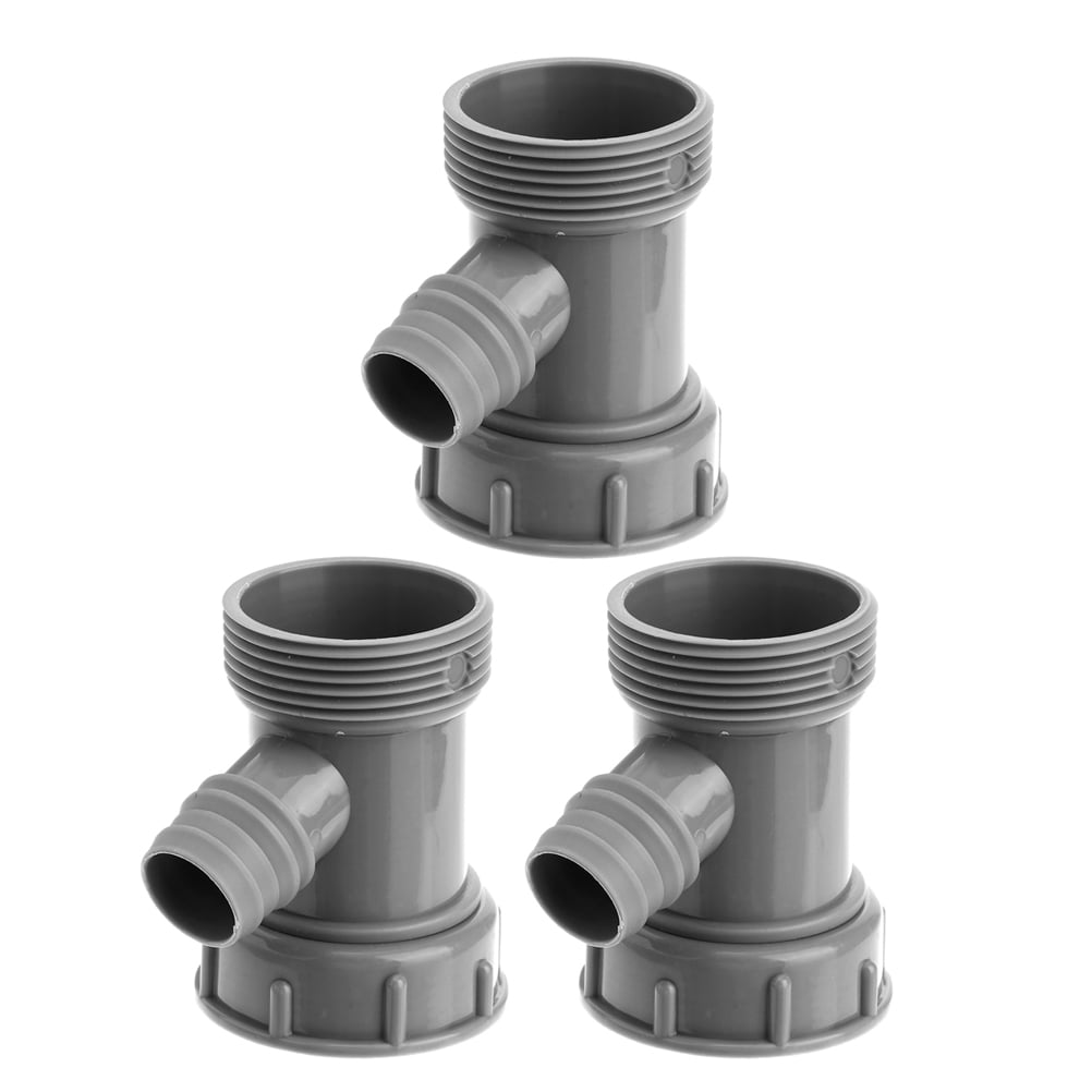 3 Pcs Kitchen Sink Fittings Adapter Drain Hose Connection Grey ...
