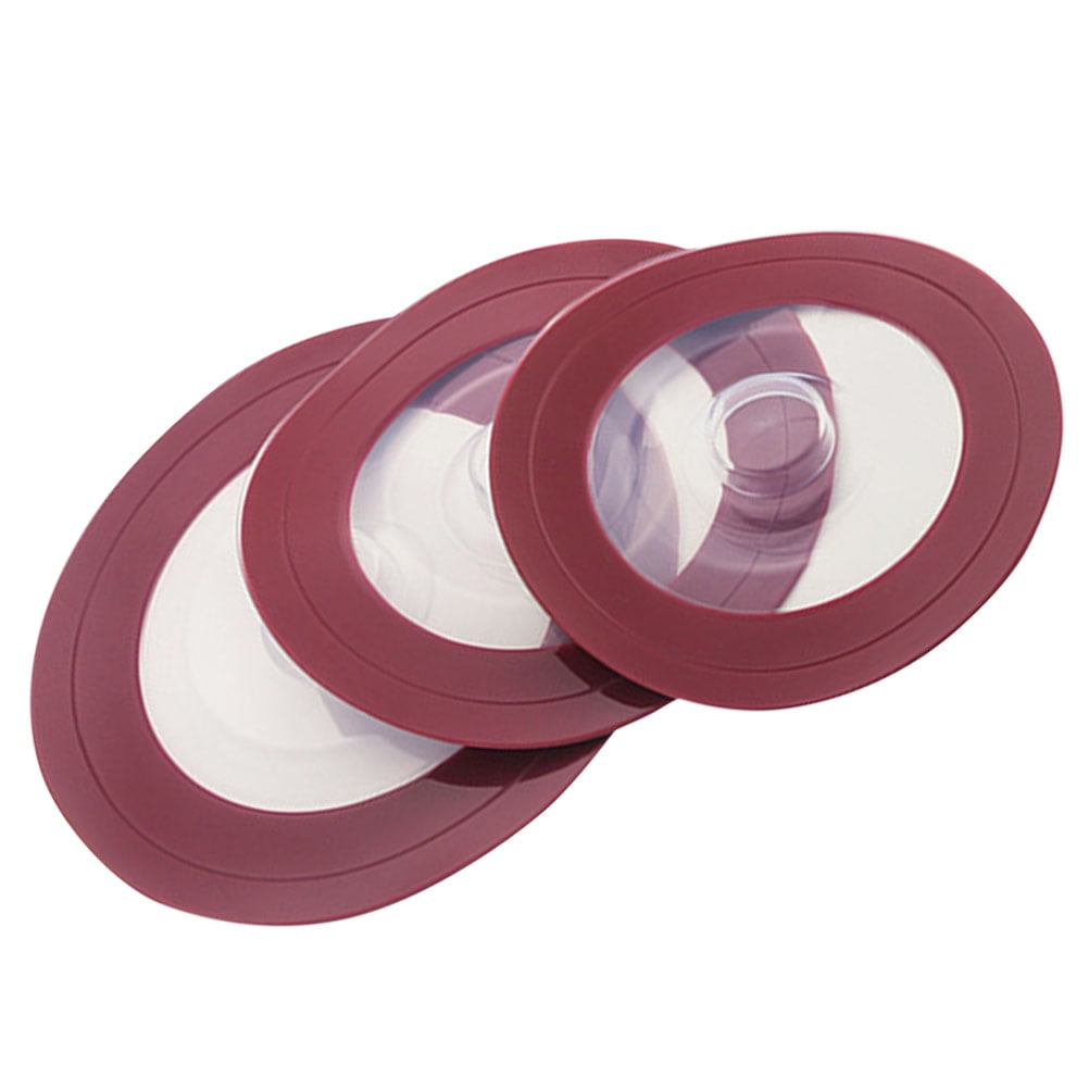 3 Pcs Kitchen Storage Silicone Pot Lid Stretch Lids for Food Containers ...