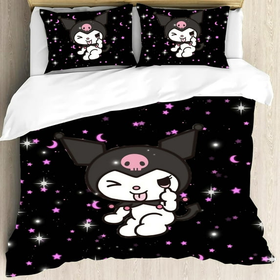 3 Pcs Kur-omi Bedding Set 1 Quilt Cover 2 Pillowcases Sa-nrio Stuff ...