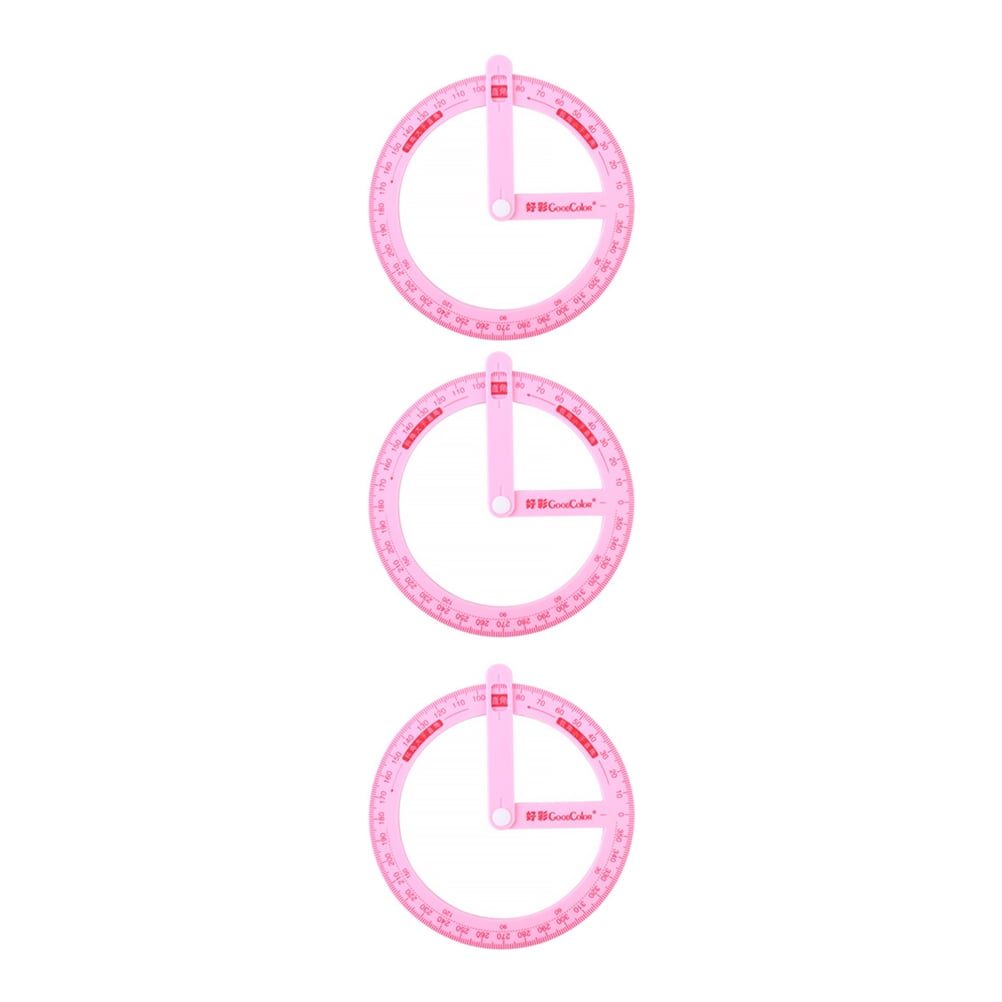 3 Pcs Large Protractor Tool for Students Teaching Technical Drawing ...