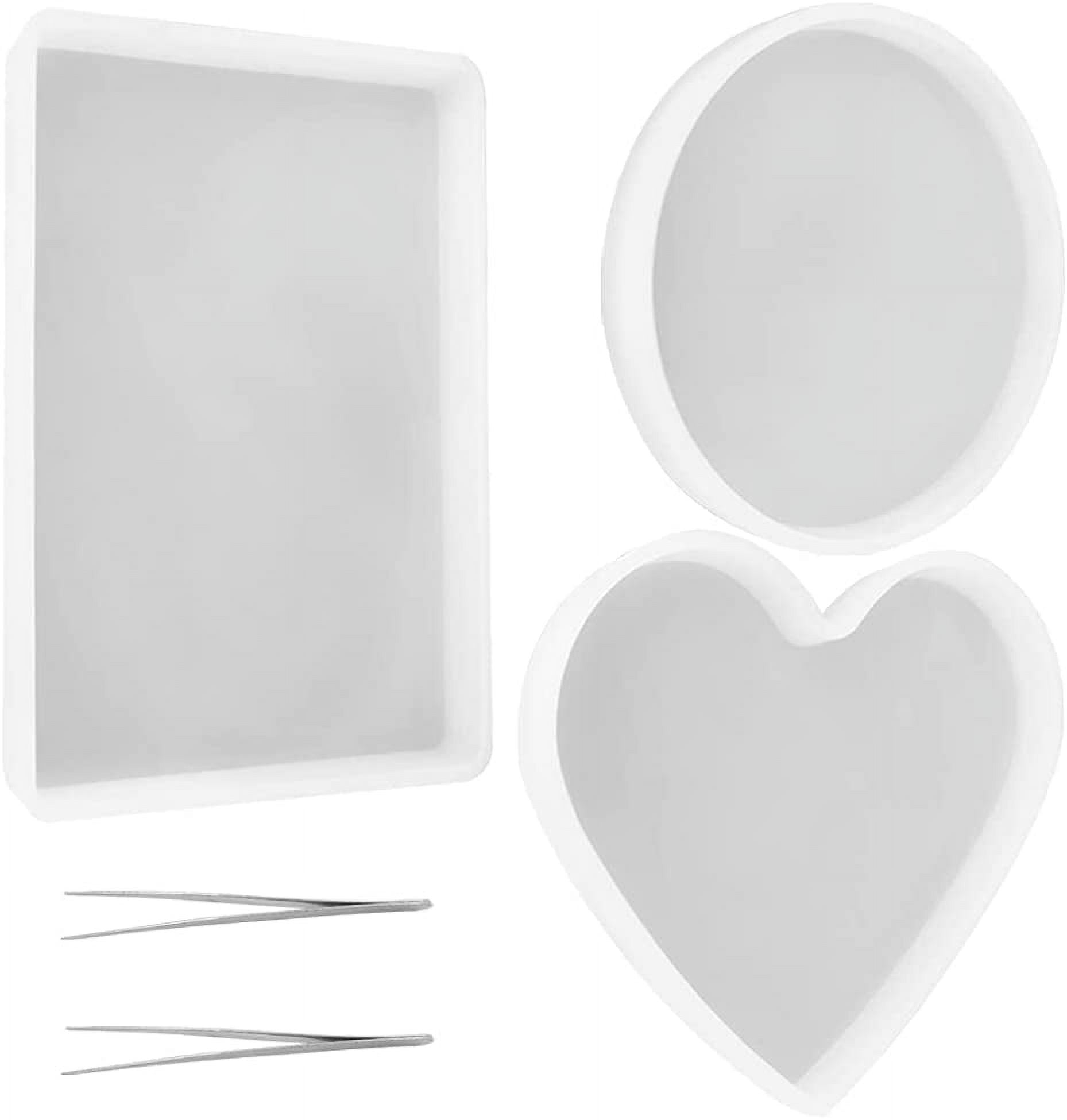 3 Pcs Large Resin Mold with 2 Tweezers, SourceTon Silicone Molds ...