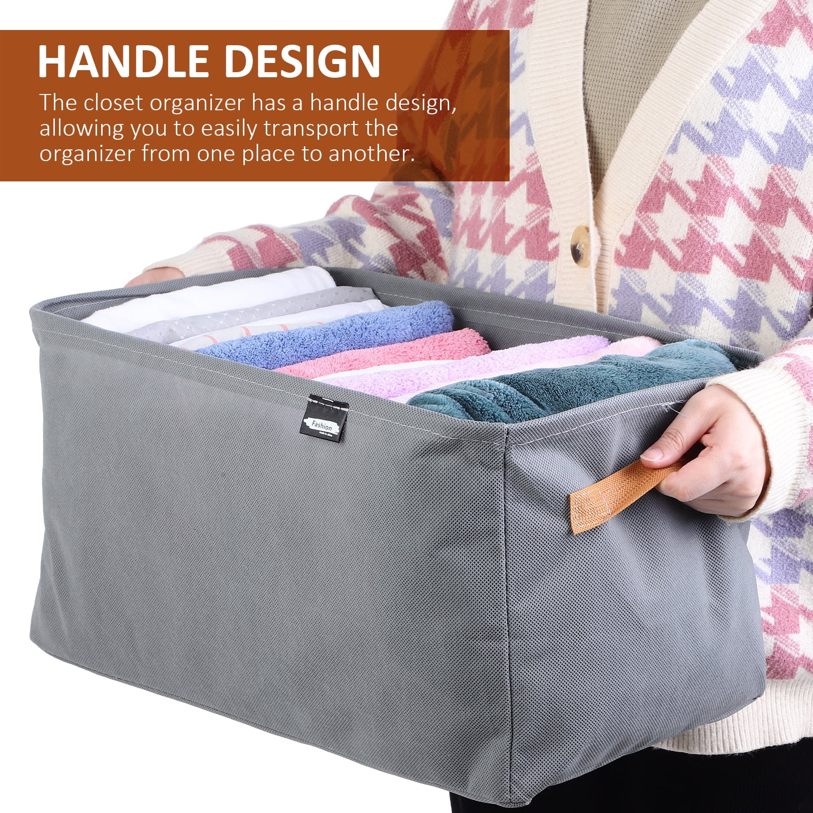 Amosfun Clothing Organizer Non Woven Fabrics 3Pcs 19X11X10In - Walmart.com