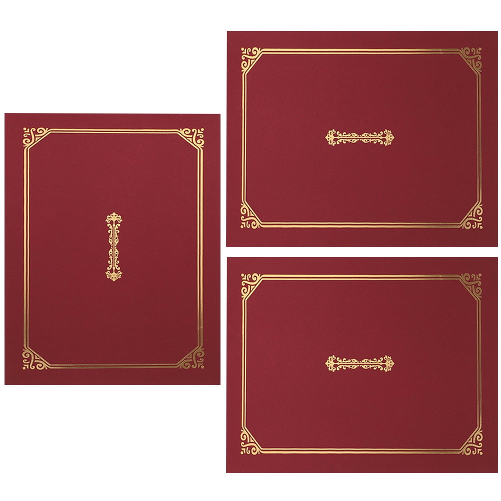 SOPOTUTU 3-Pack Dark Red Paper Certificate Envelopes for Diploma and ...
