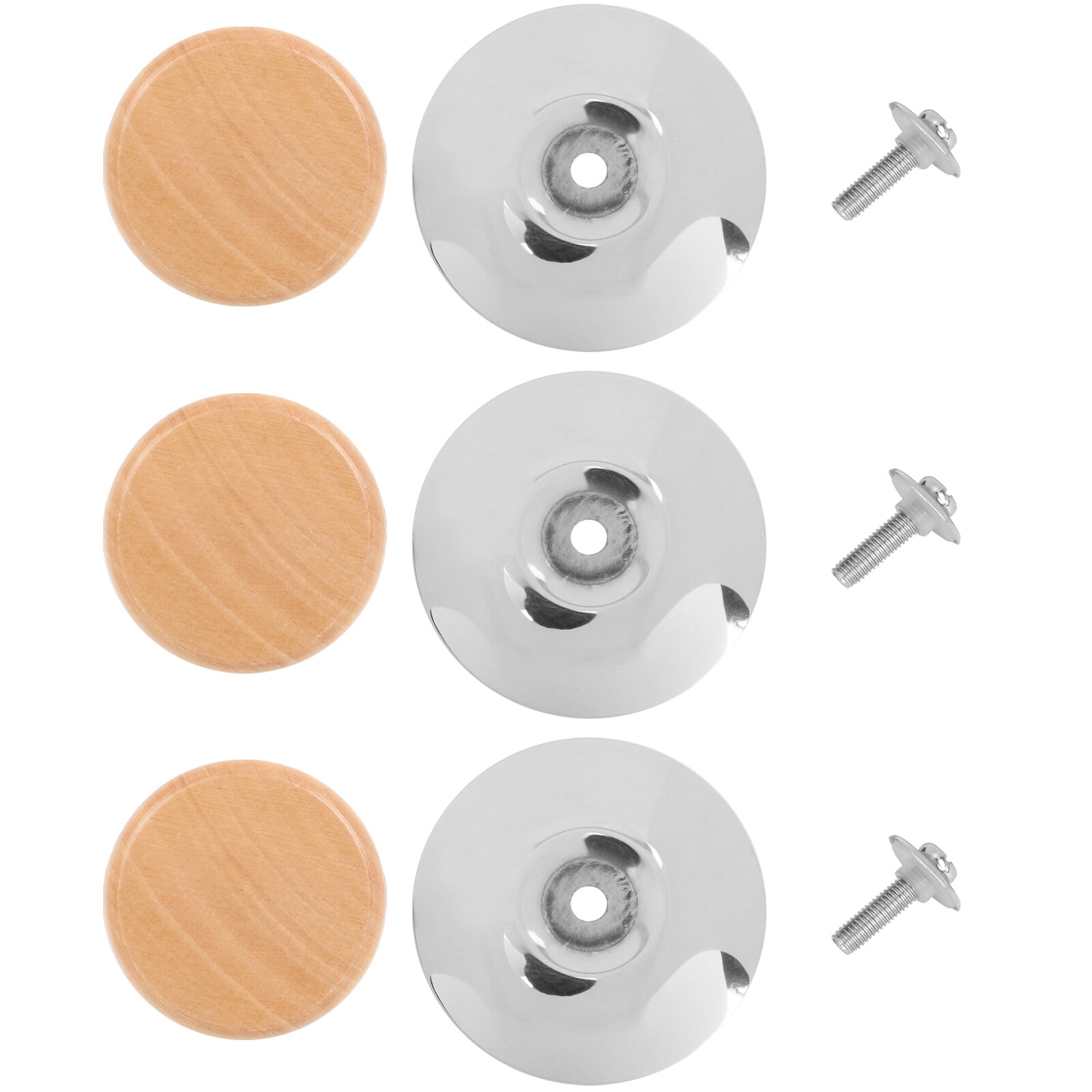 3 Pcs Lid Handle Can Cover Pot Handles Knob Grip Solid Wood - Walmart.com