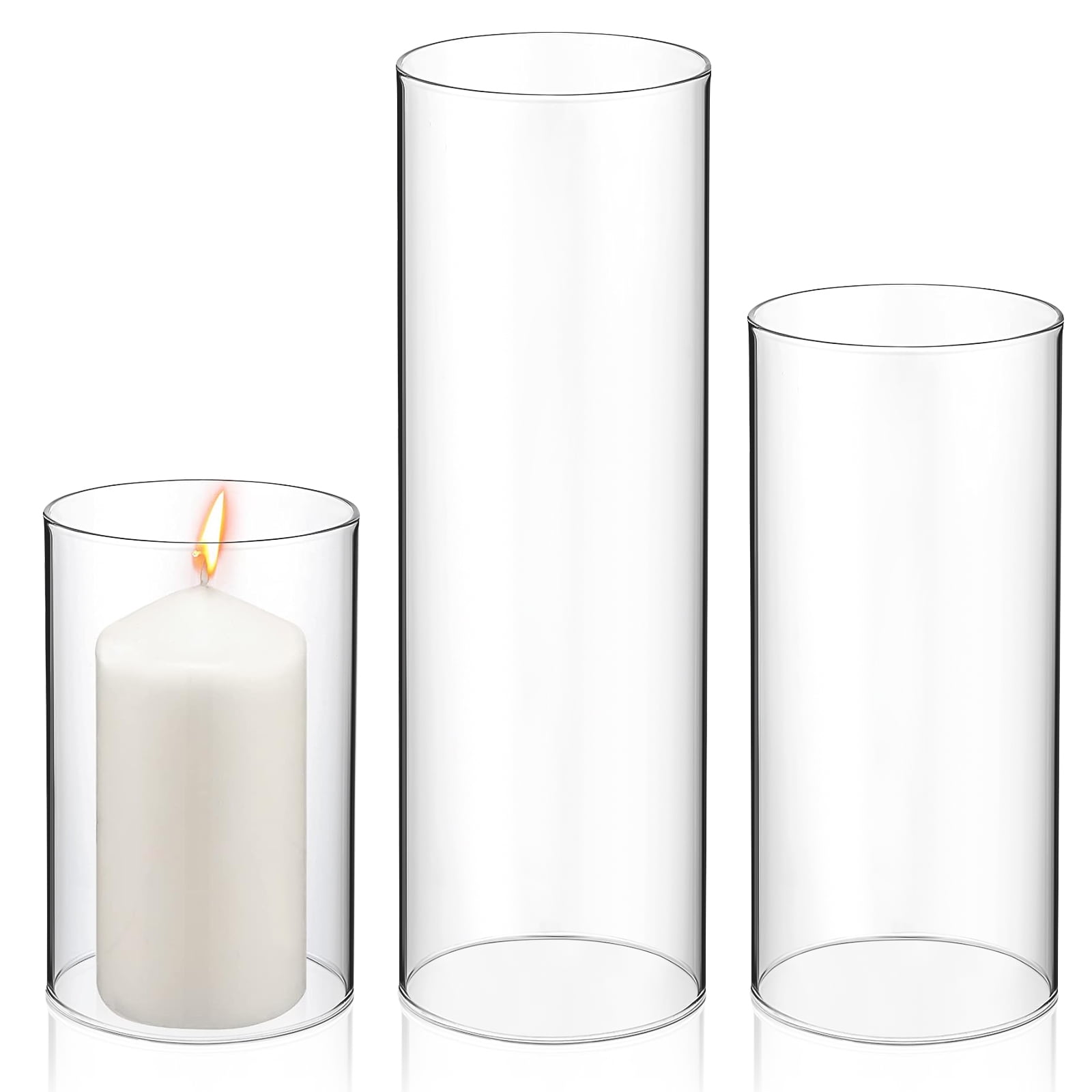 3 Pcs Light Covers Candle Shade Dining Room Fixture Glass Shades ...