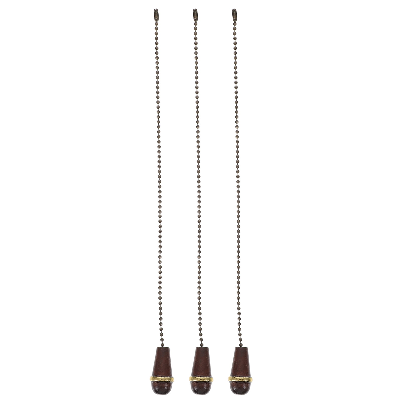 3 Pcs Light Pull Cord Ceiling Fan Chain Extension Extenders Coffee ...