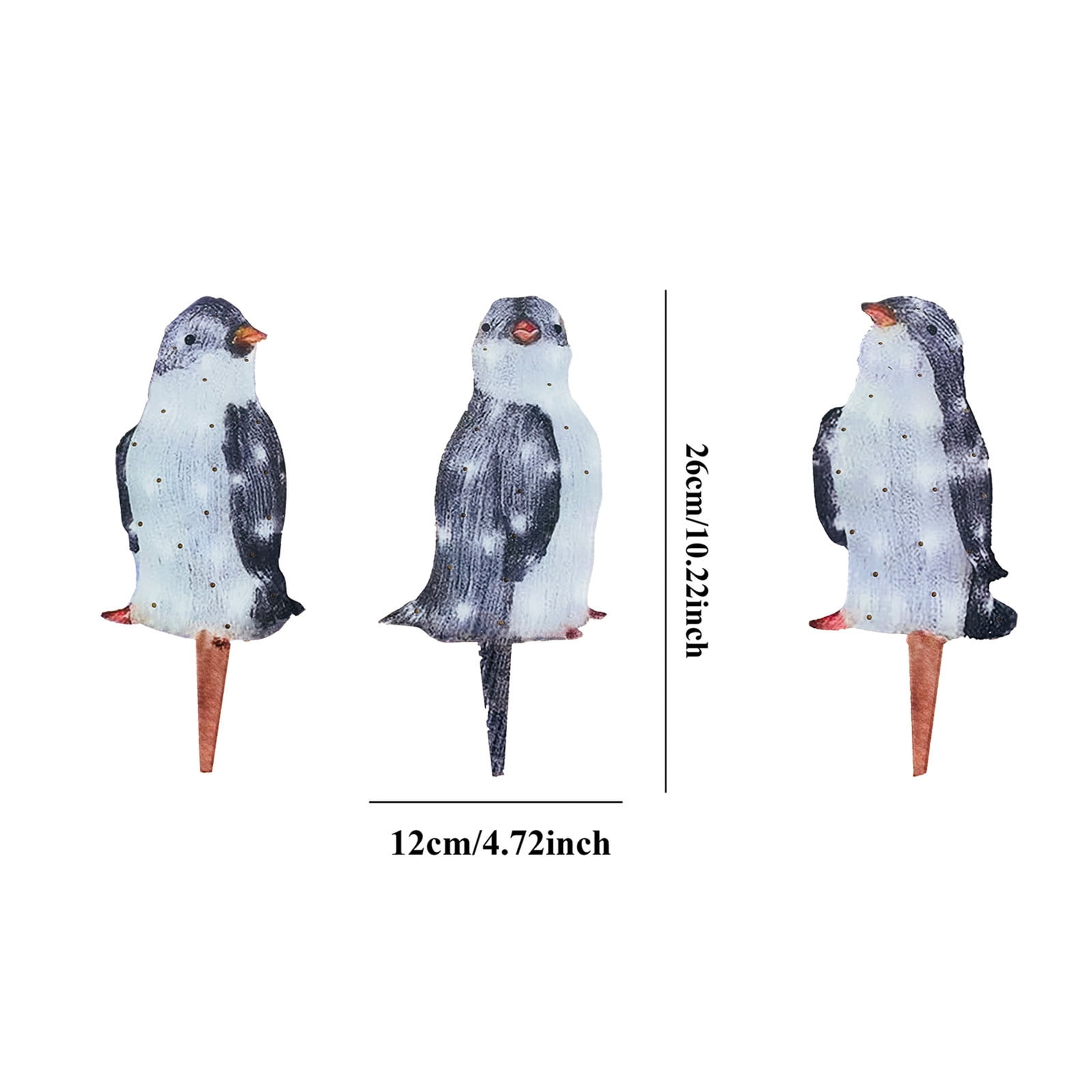 3 Pcs Lighted Pop Up Christmas Penguin Decorations, Pre-Lit Light Up 48 ...