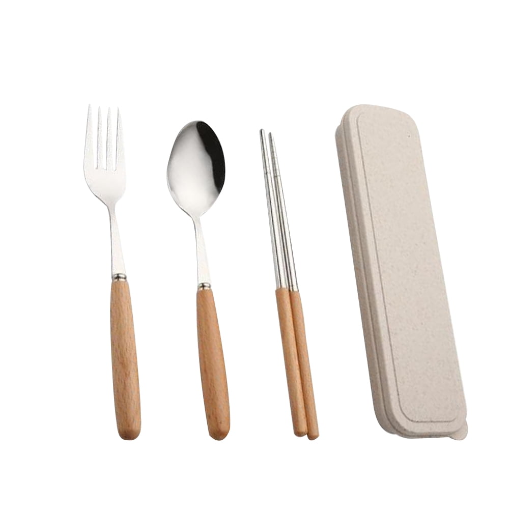 3 Pcs Lightweight Cutlery Chopsticks and Spoon Set Size 1 - Walmart.com