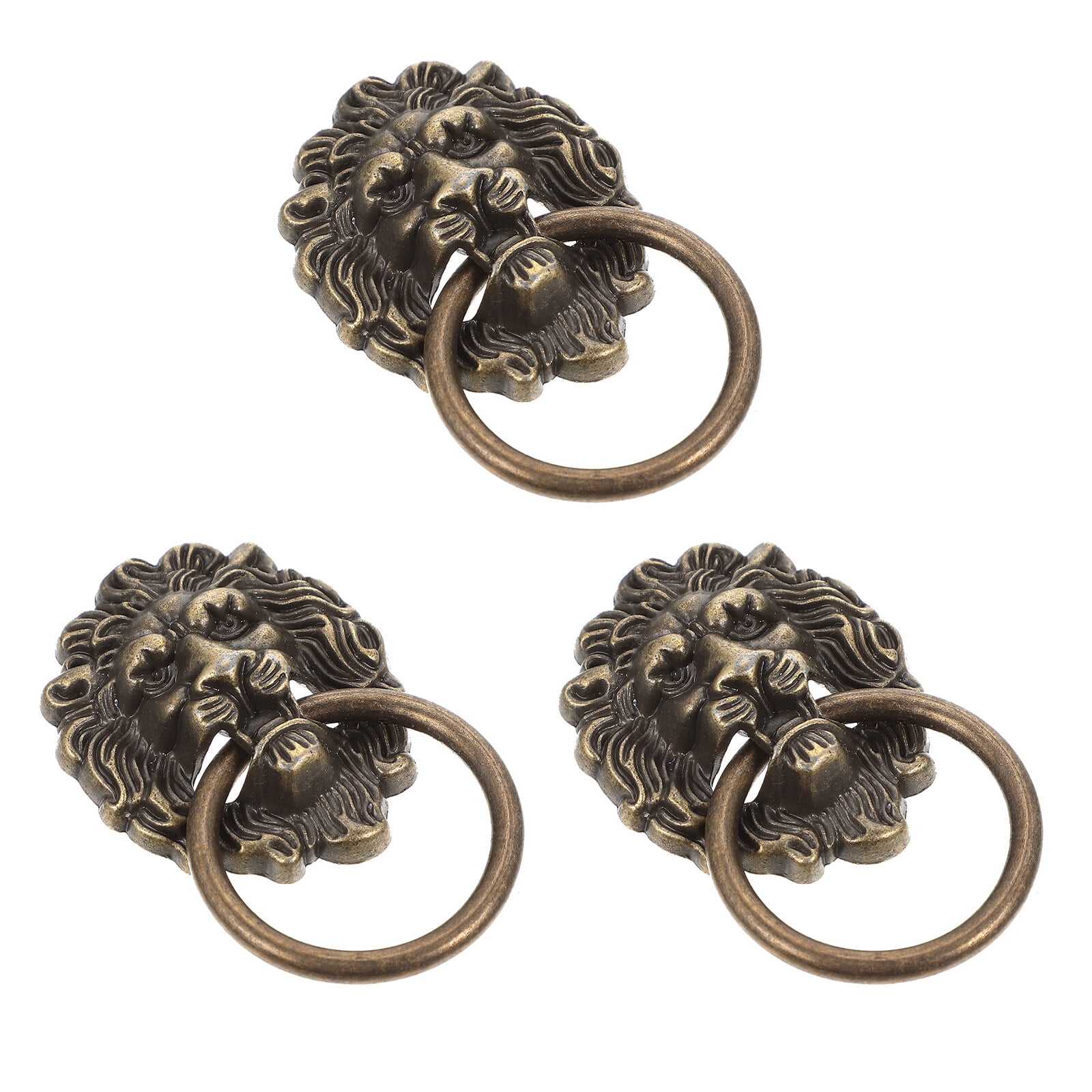 3 Pcs Door Handle Lion Head Small Furniture Pull Handles - Walmart.com