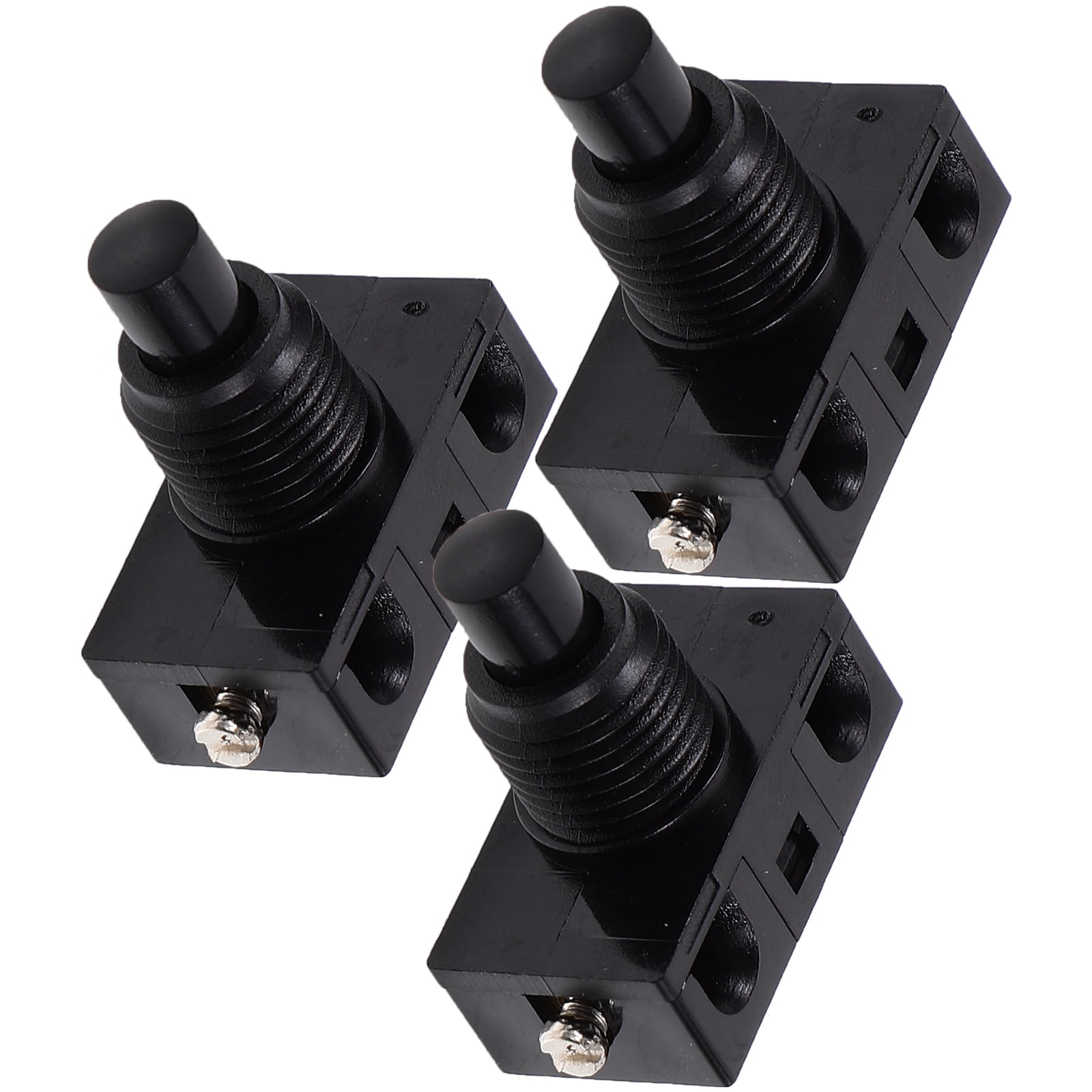 3 Pcs Lockless Automatic Reset Push Button Switch Foot Pedal Small ...