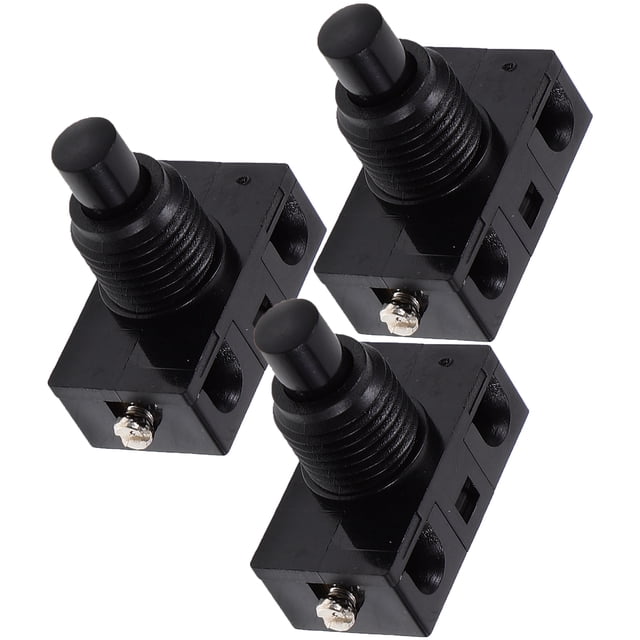 3 Pcs Lockless Automatic Reset Push Button Switch Foot Pedal Small ...