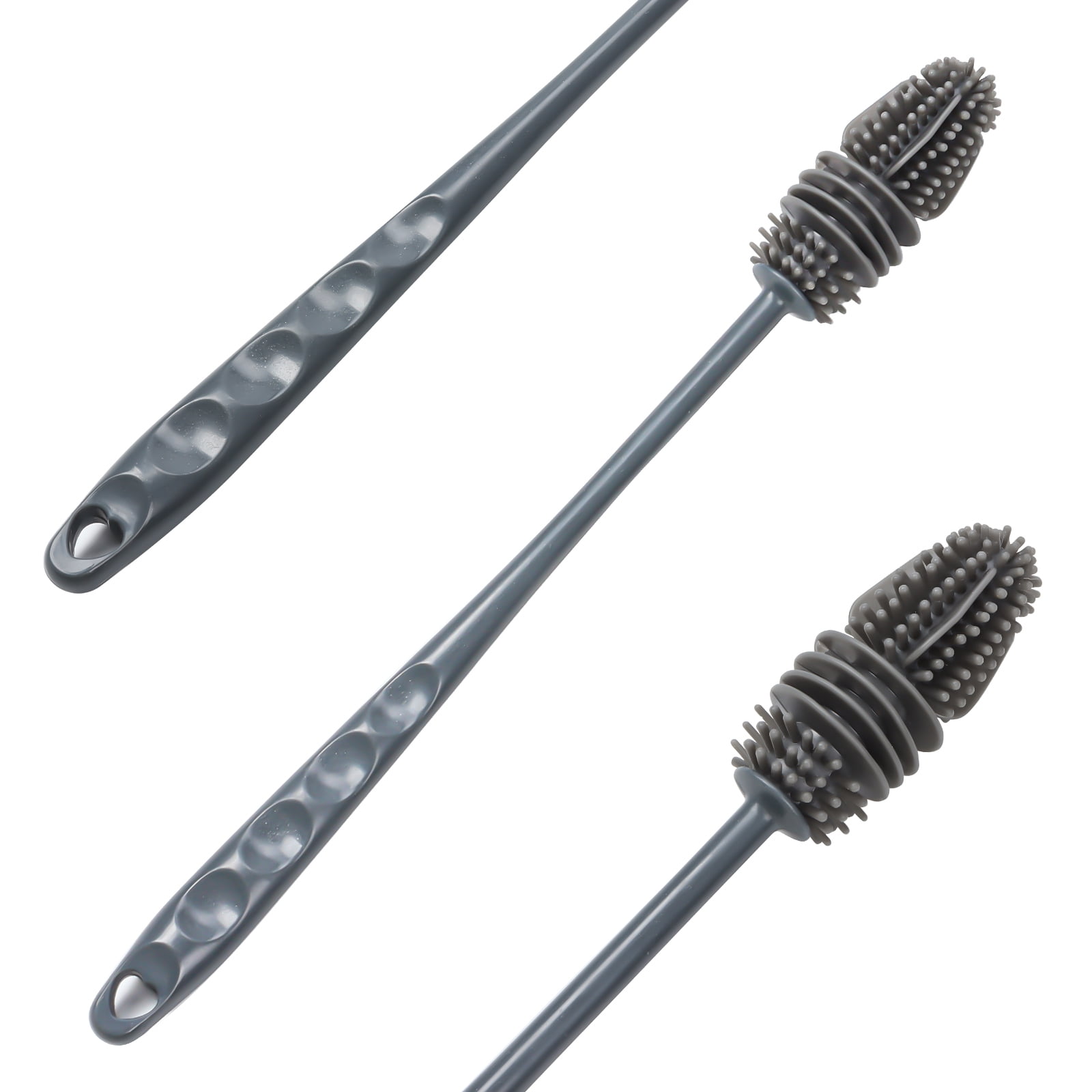 3 Pcs Long Handle Silicone Bottle Cleaning Brush, for Narrow Neck ...