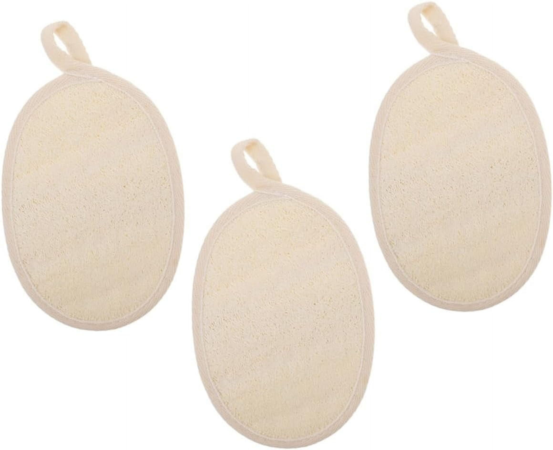 3 Pcs Loofah Bath Ball Natural loofa Cleaning Scrubber Natural sea ...