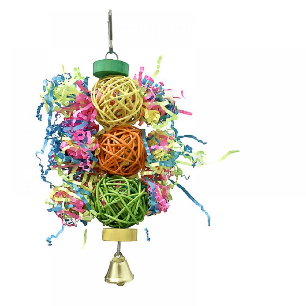 3 Pcs/Lot Bird Chewing Toys,Parakeet Toys Cockatiel Toys Bird Loofah ...