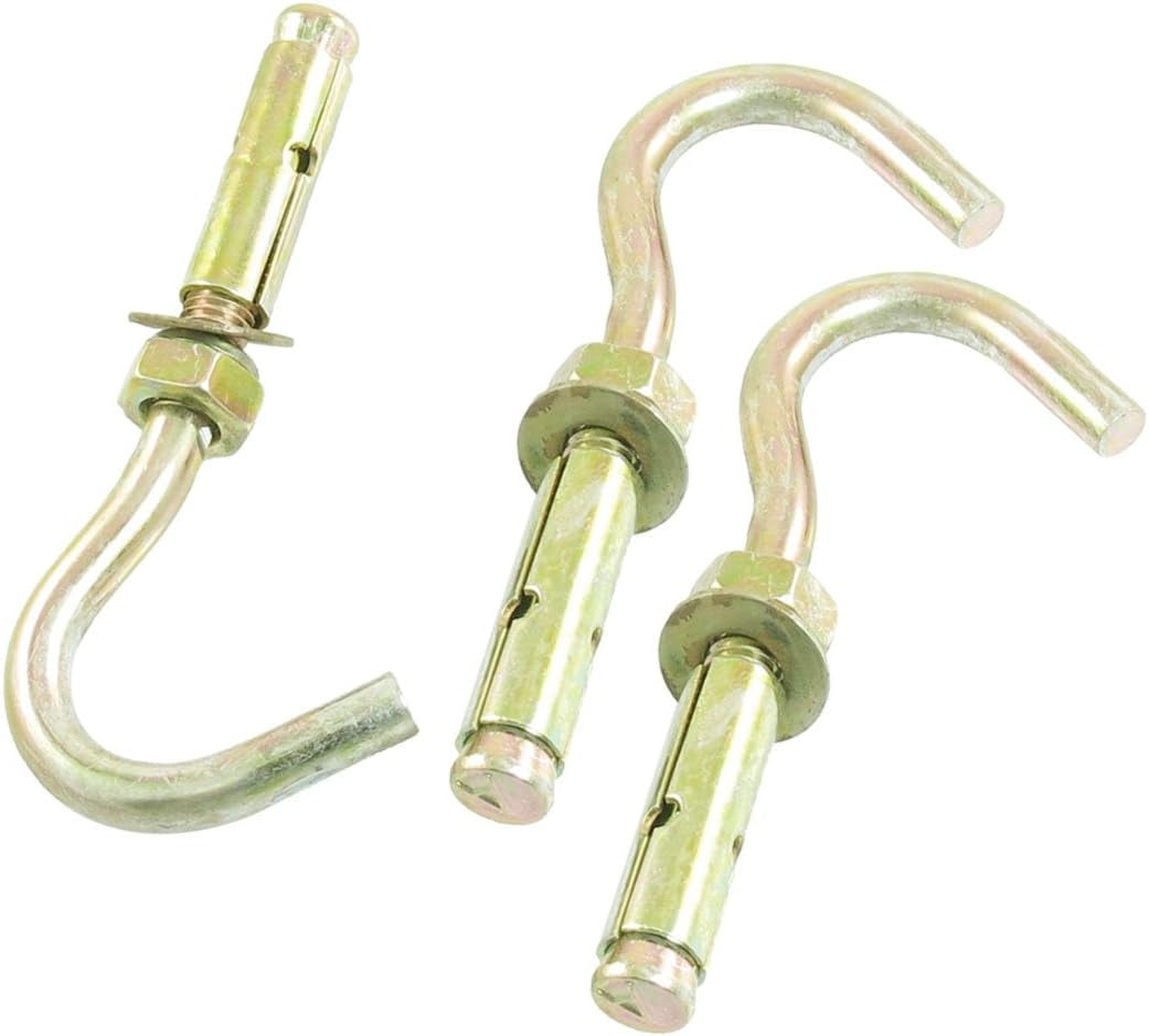 3 Pcs M10 Expansion Anchor Fastner Bolt Open Cup Hook (3 piezas M10 ...