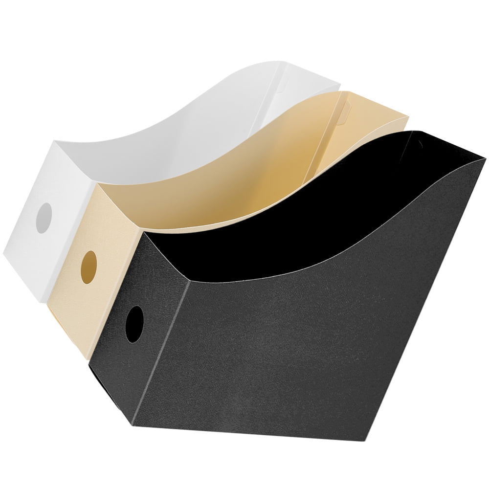 3 Pcs Magazine Stand Book Cases Folders Plastic Desktop File Rack ...