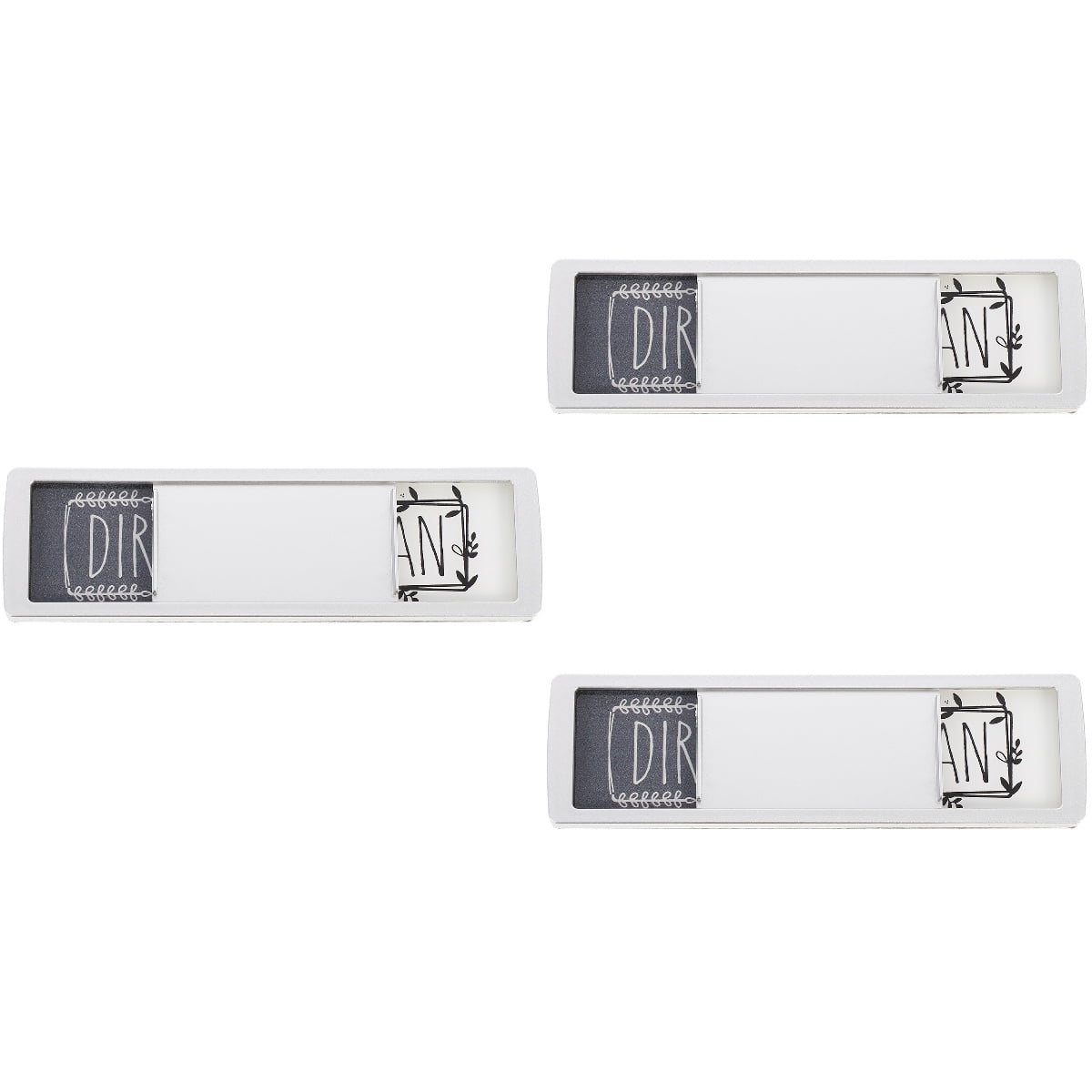 3 Pcs Magnetic Indicator for Dishwasher Double Side Sign Fridge Magnets ...