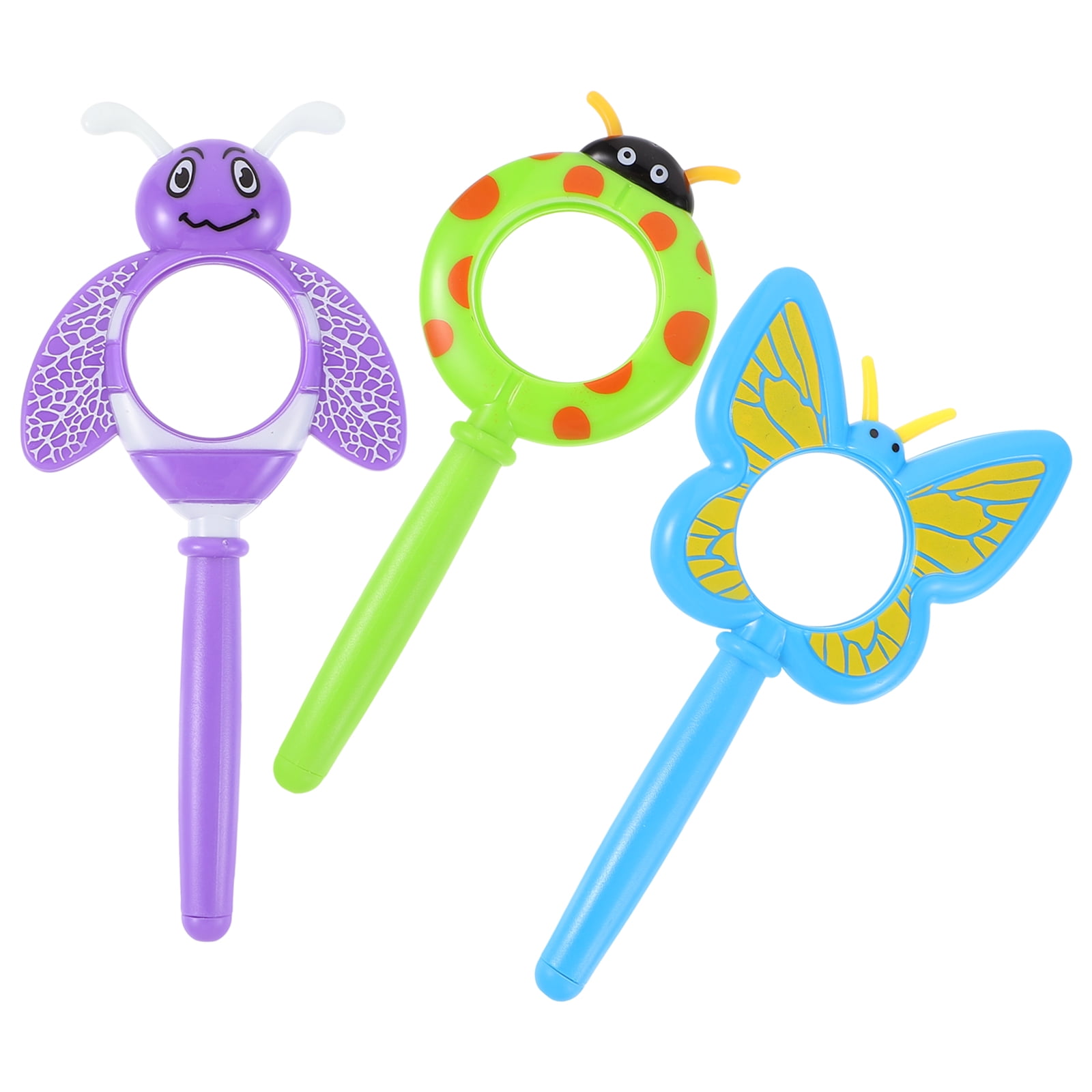 3 Pcs Magnifying Mirror Handheld Magnifier Ladybird Magnifier Insect ...