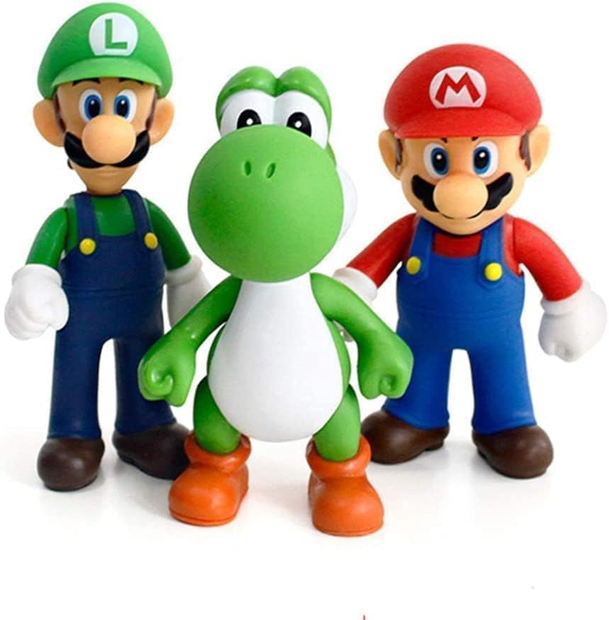 3 Pcs Mario Bros Action Figures, Super Mary Figures, Brother Character ...