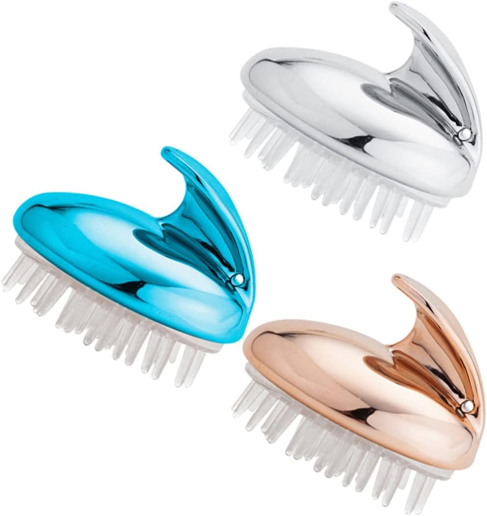 3 Pcs Massage Shampoo Scalp Massagers Scalp Shampoo Brush Massagers ...