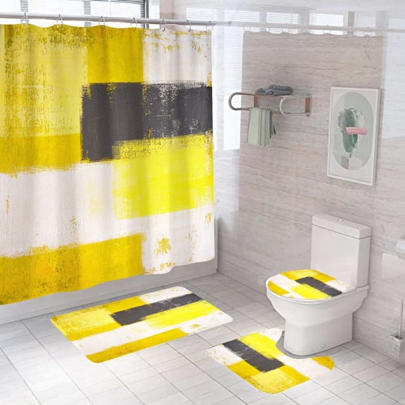 3 Pcs Memory Foam Bathroom Mat Set Bathroom Rug Set Non Slip Absorbent ...