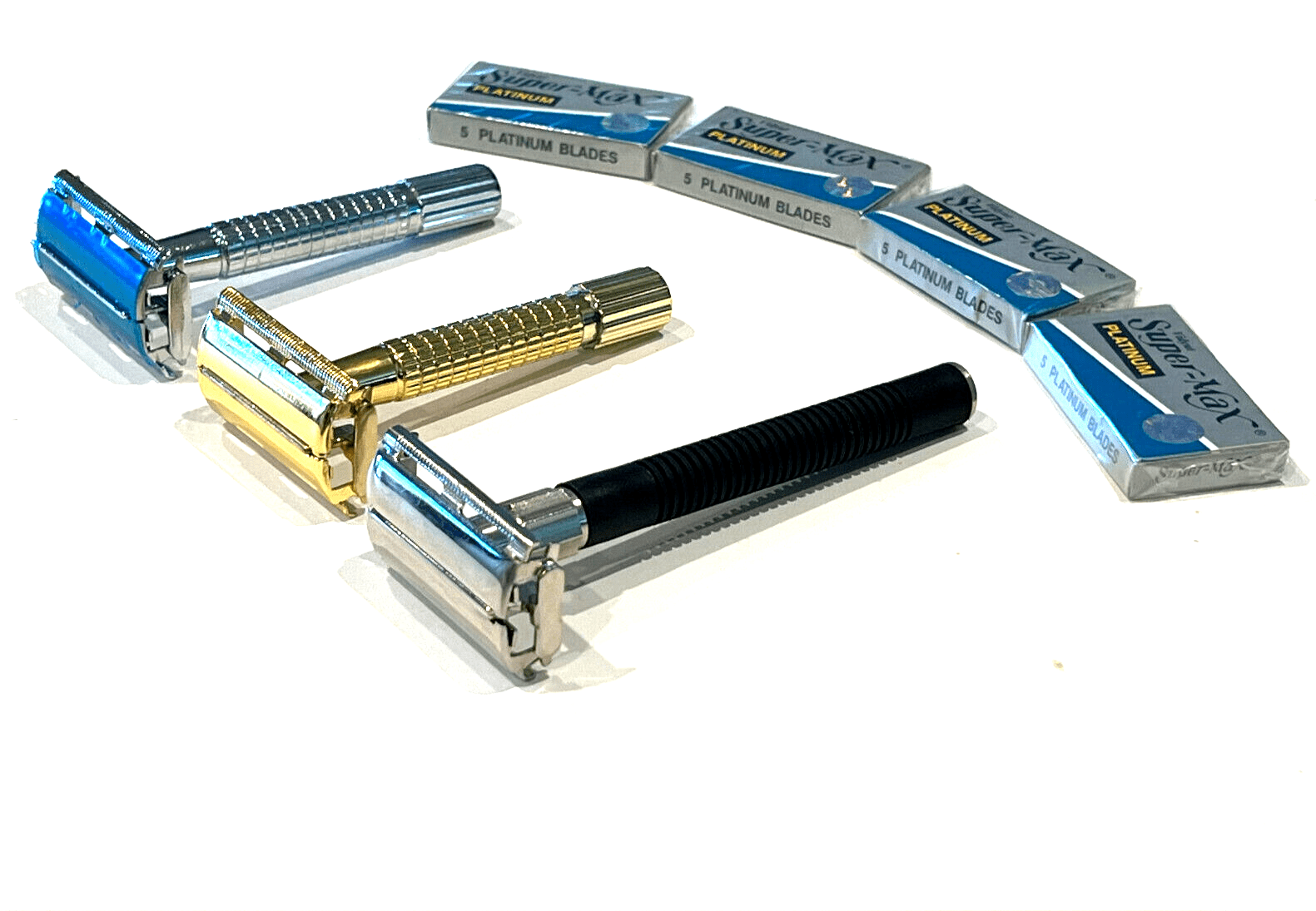 3 Pcs Men Old Fashion Vintage Classic Safety Razors + 20 Razor Blades Gift Set - Walmart.com